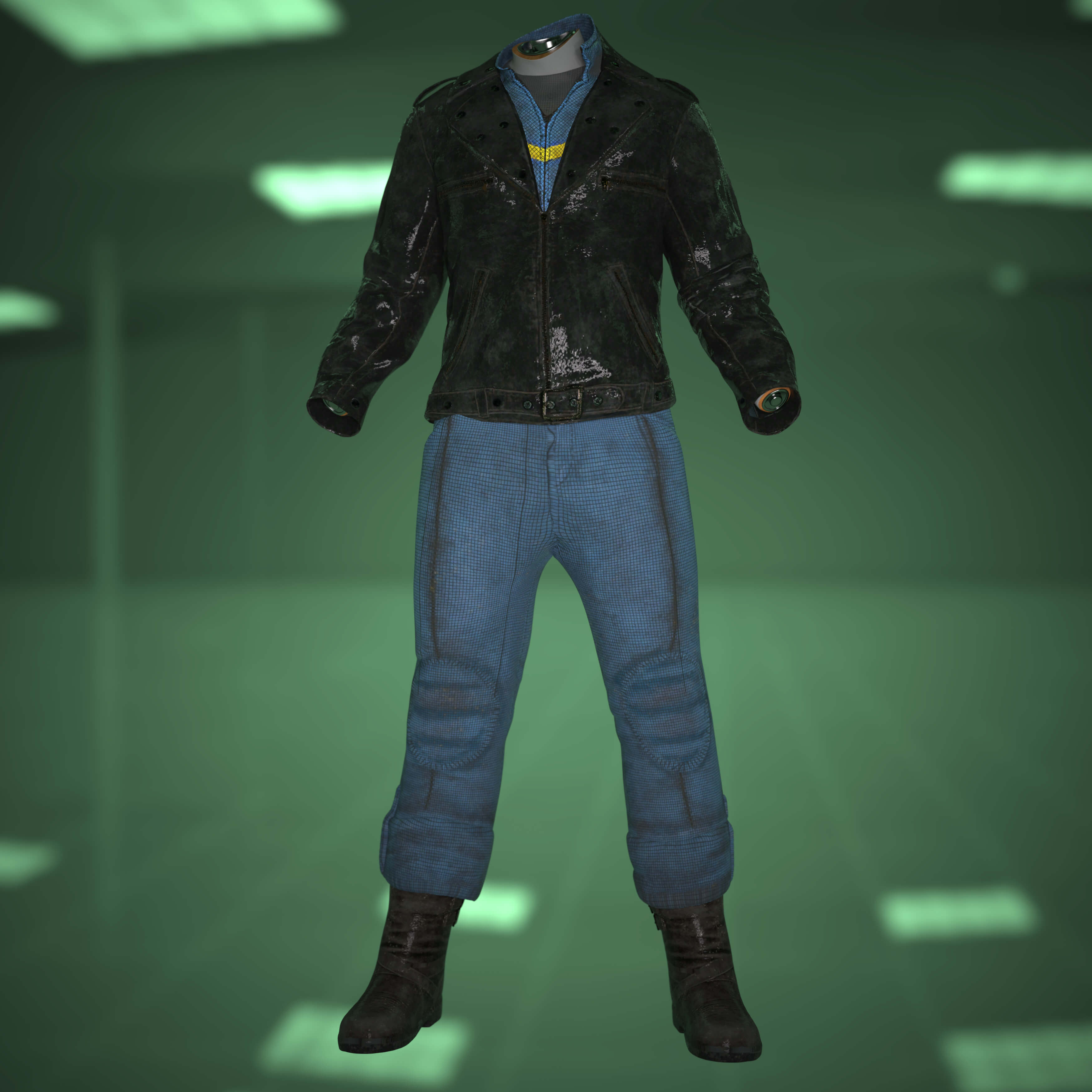 Rebel Outfit for Genesis 9 - Daz Content by KuraiKya