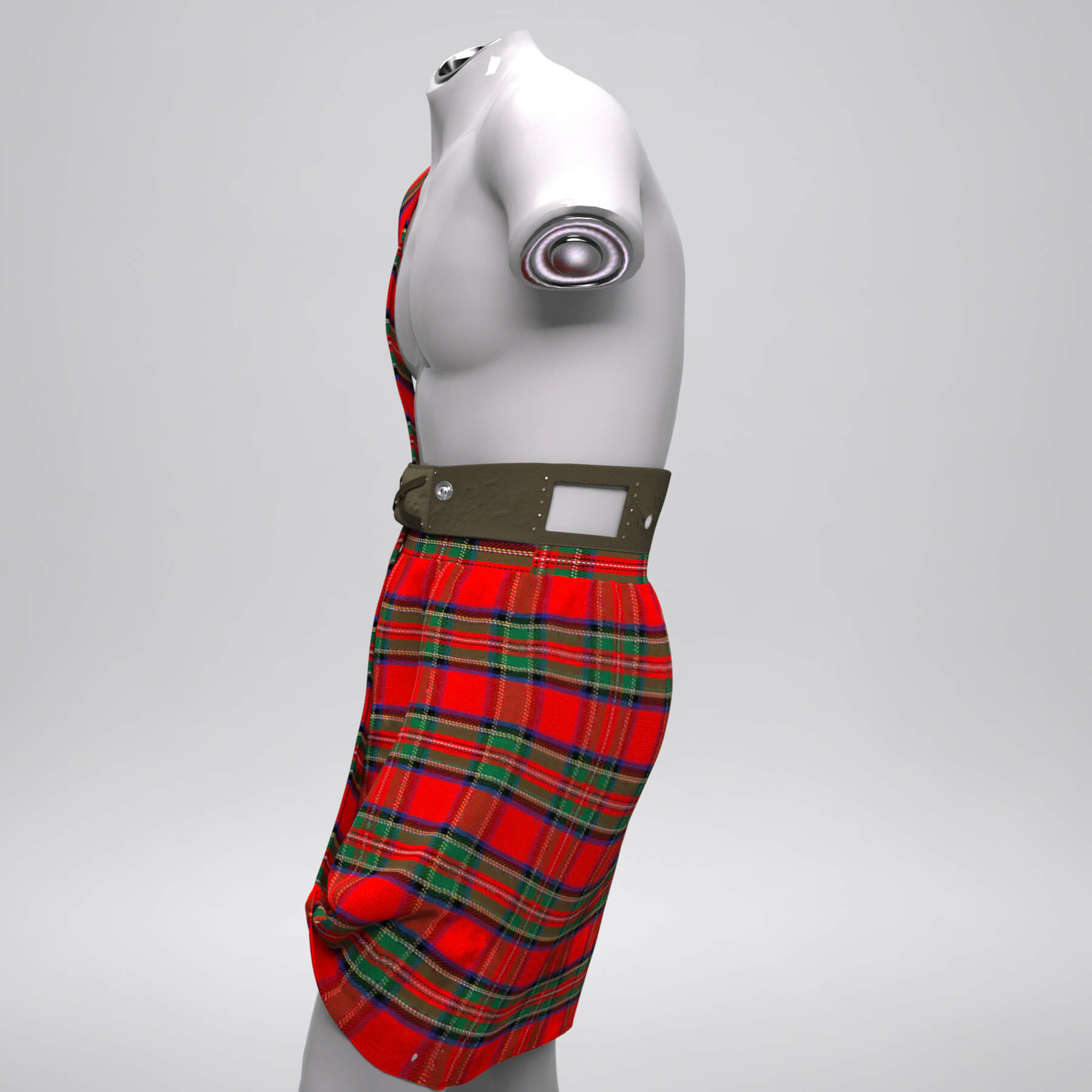 Red Kilt for Genesis 9 - Daz Content by KuraiKya