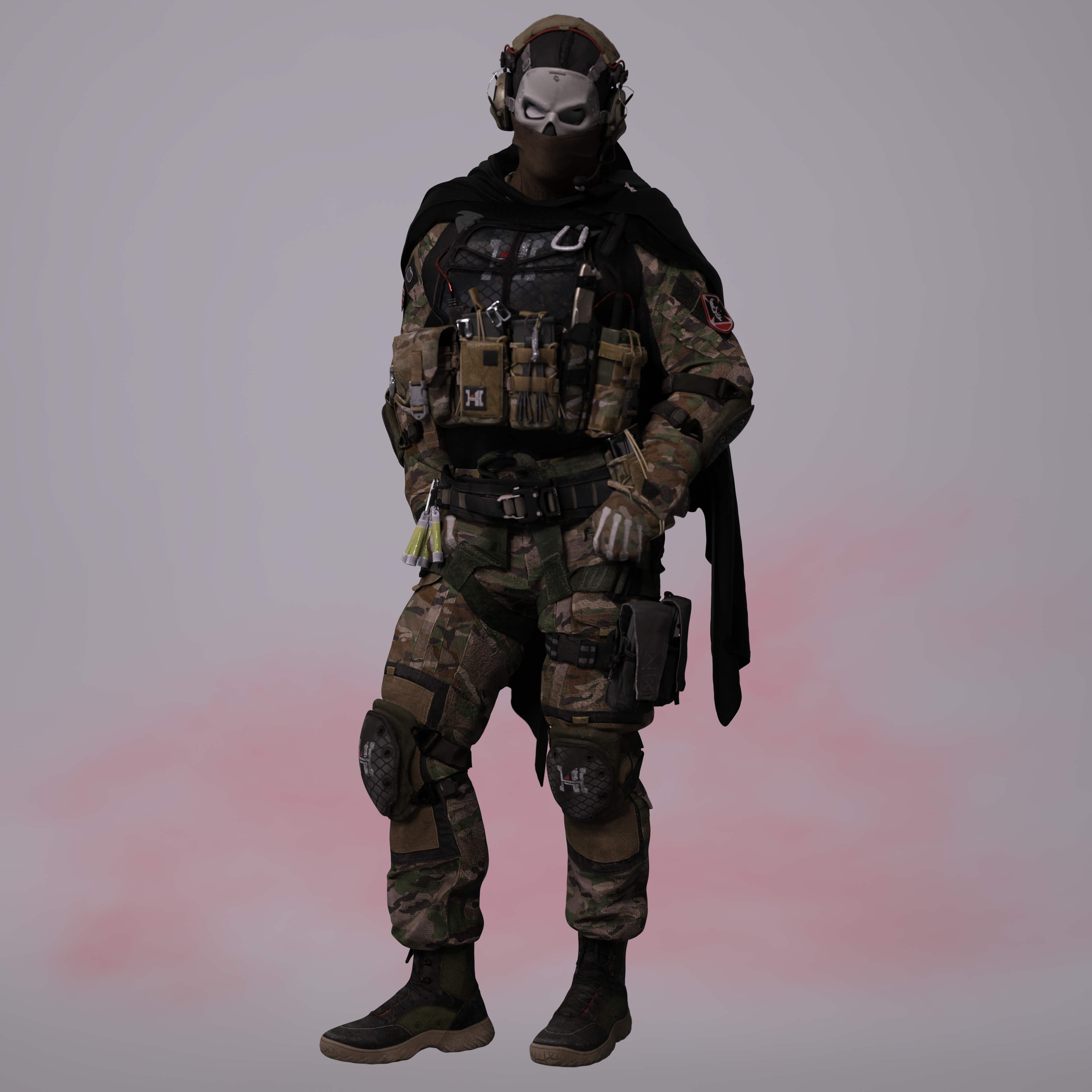 Red Team Ghost for Genesis 9 - Daz Content by KuraiKya