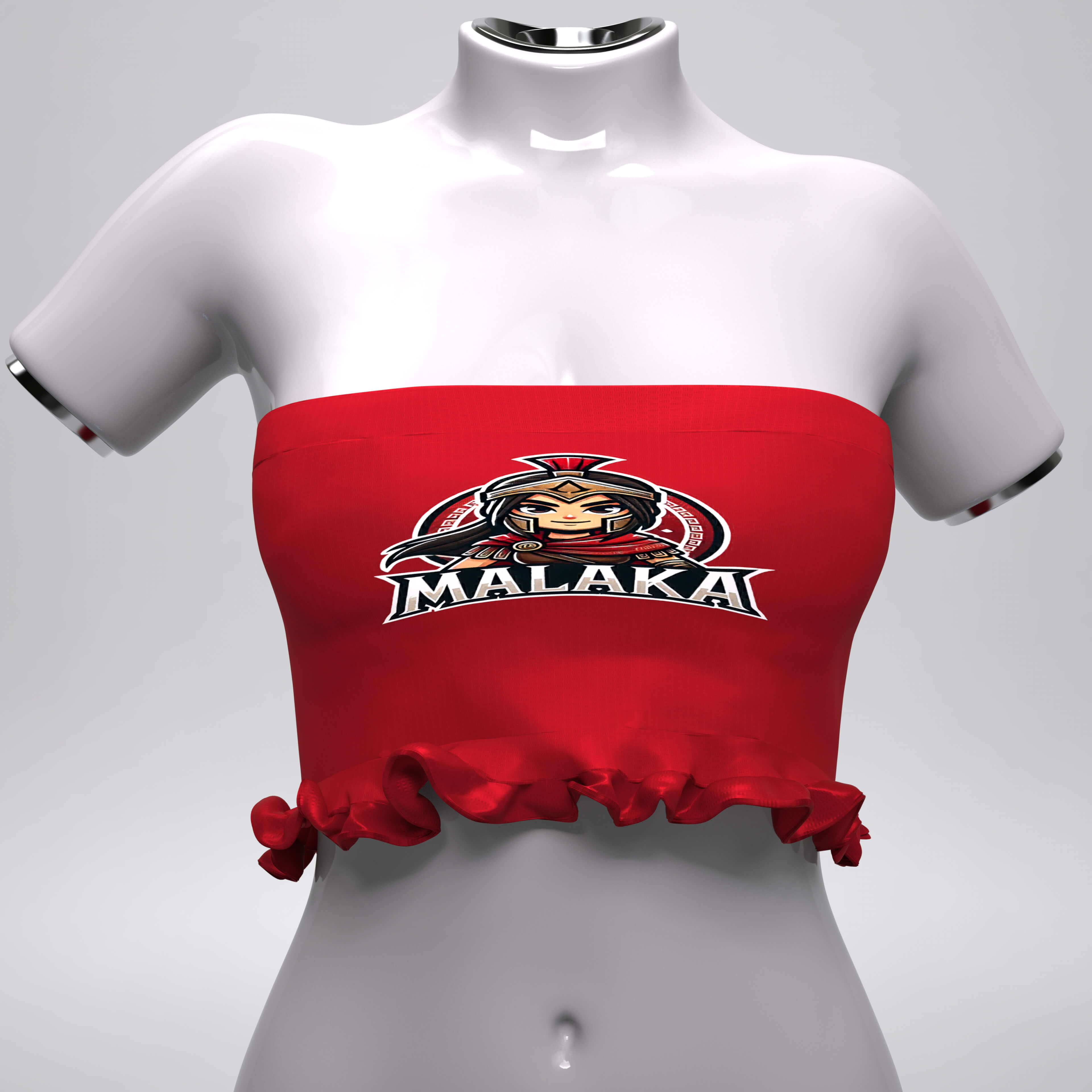 Ruffled Bandeau Top - Daz Content by KuraiKya