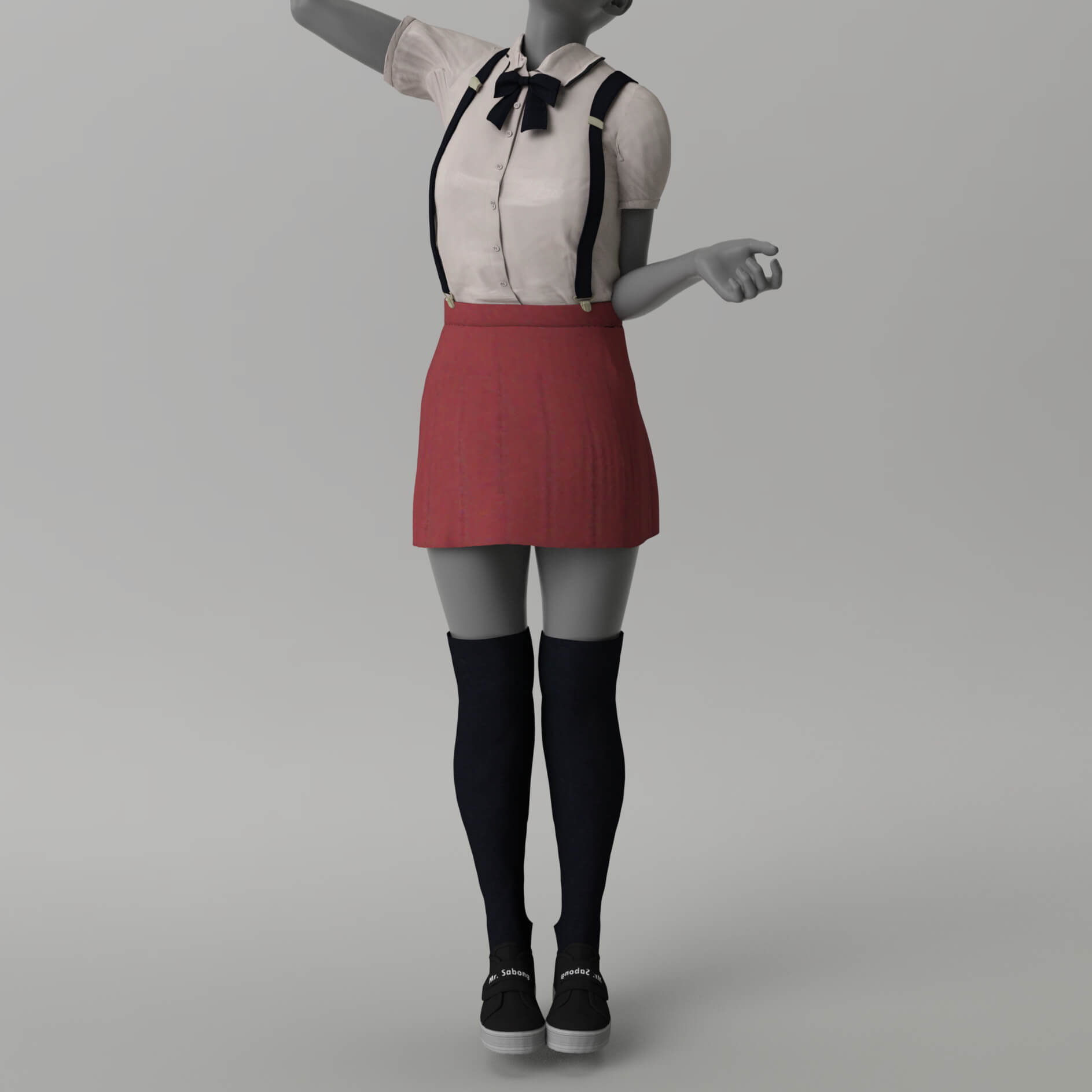 School Uniform Set for Genesis 8 Female - Daz Content by KuraiKya