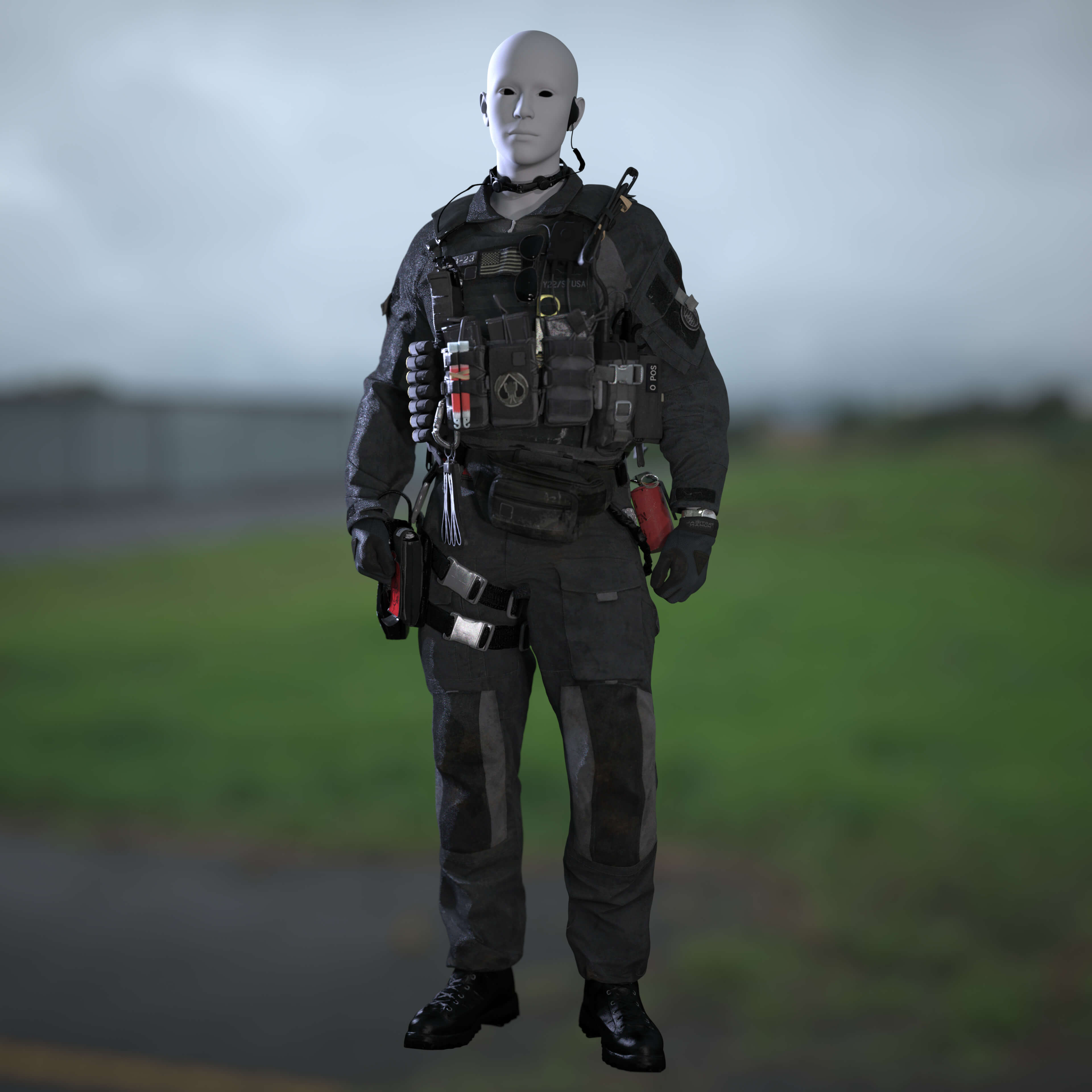 Shadow Pmc Outfit for Genesis 9 - Daz Content by KuraiKya