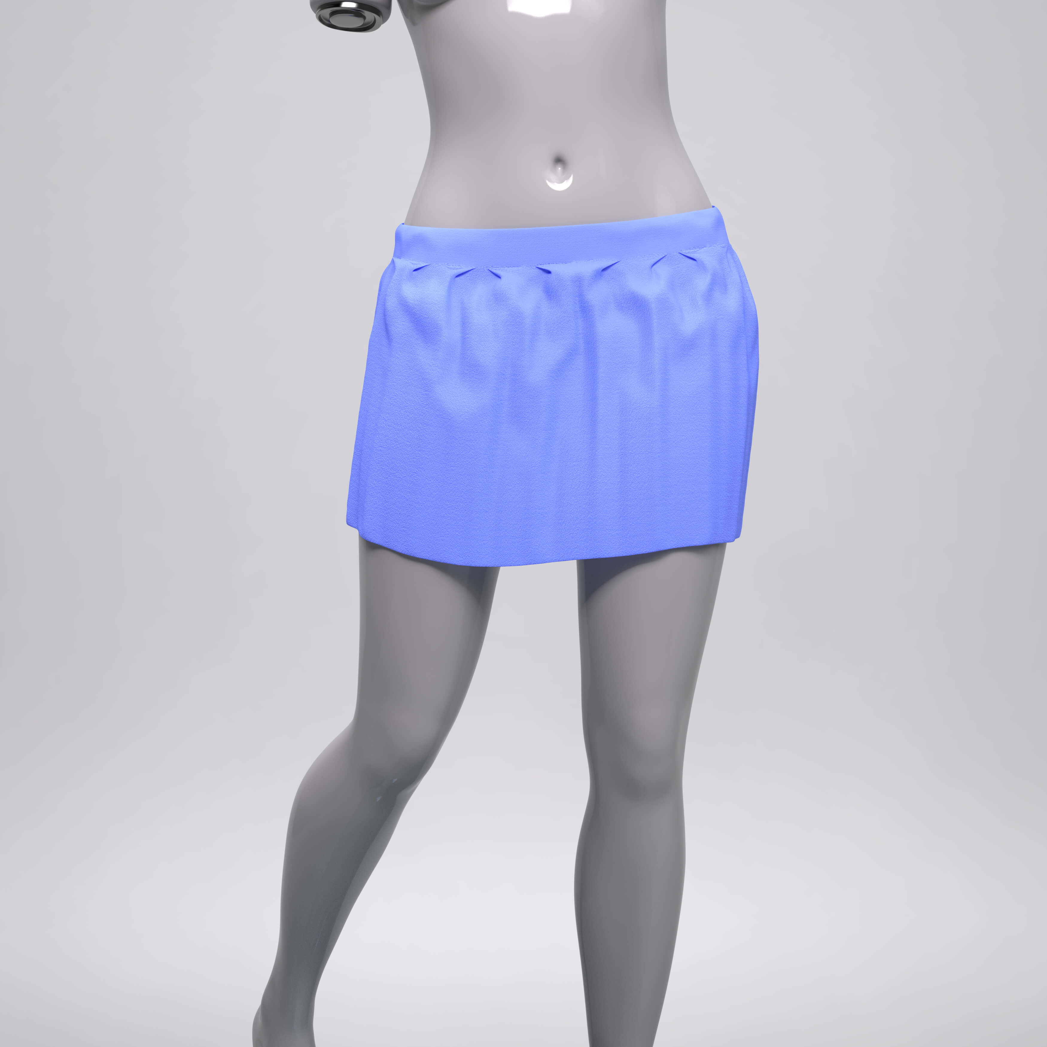 Skirt With Knife Pleats for Genesis 9 - Daz Content by KuraiKya