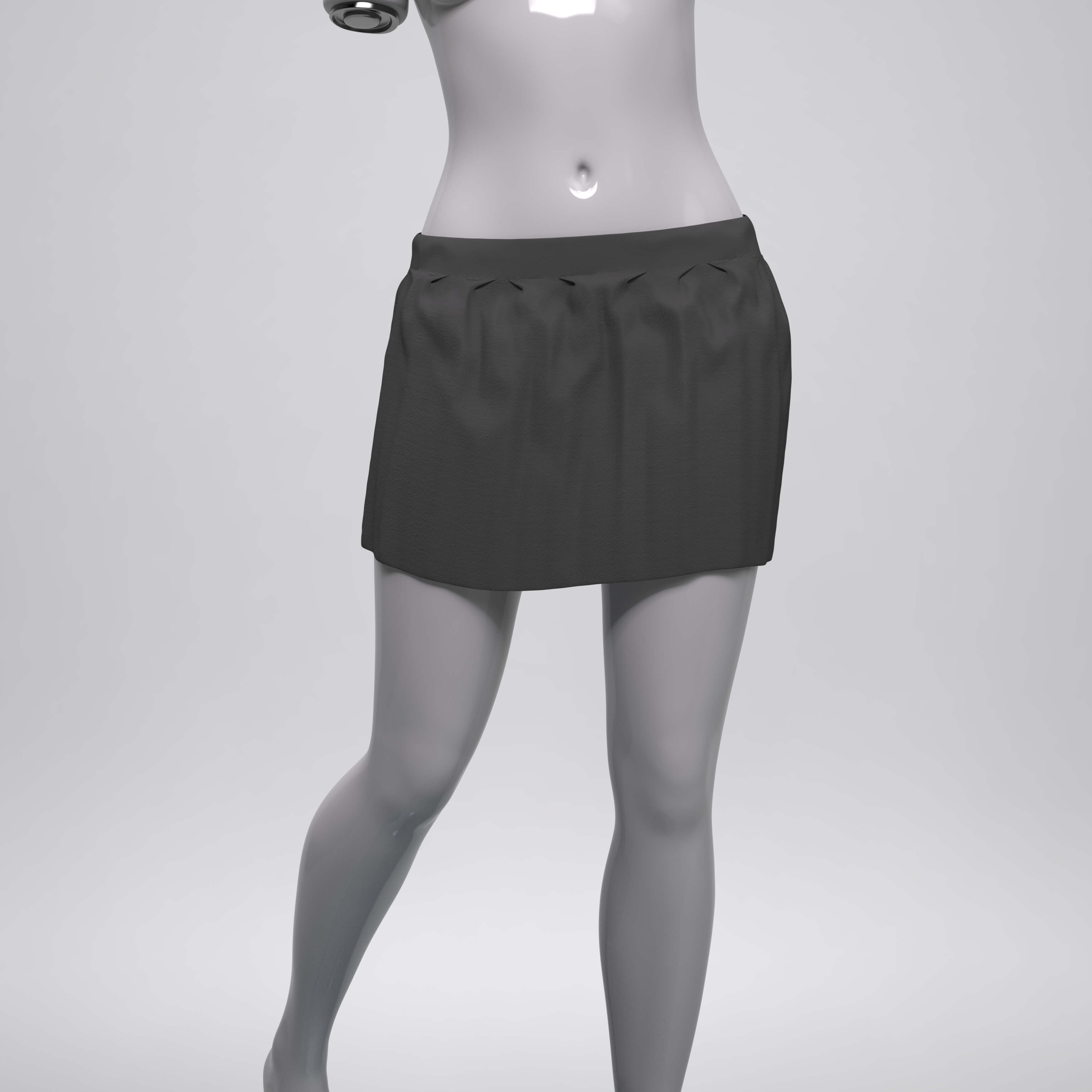 Skirt With Knife Pleats for Genesis 9 - Daz Content by KuraiKya
