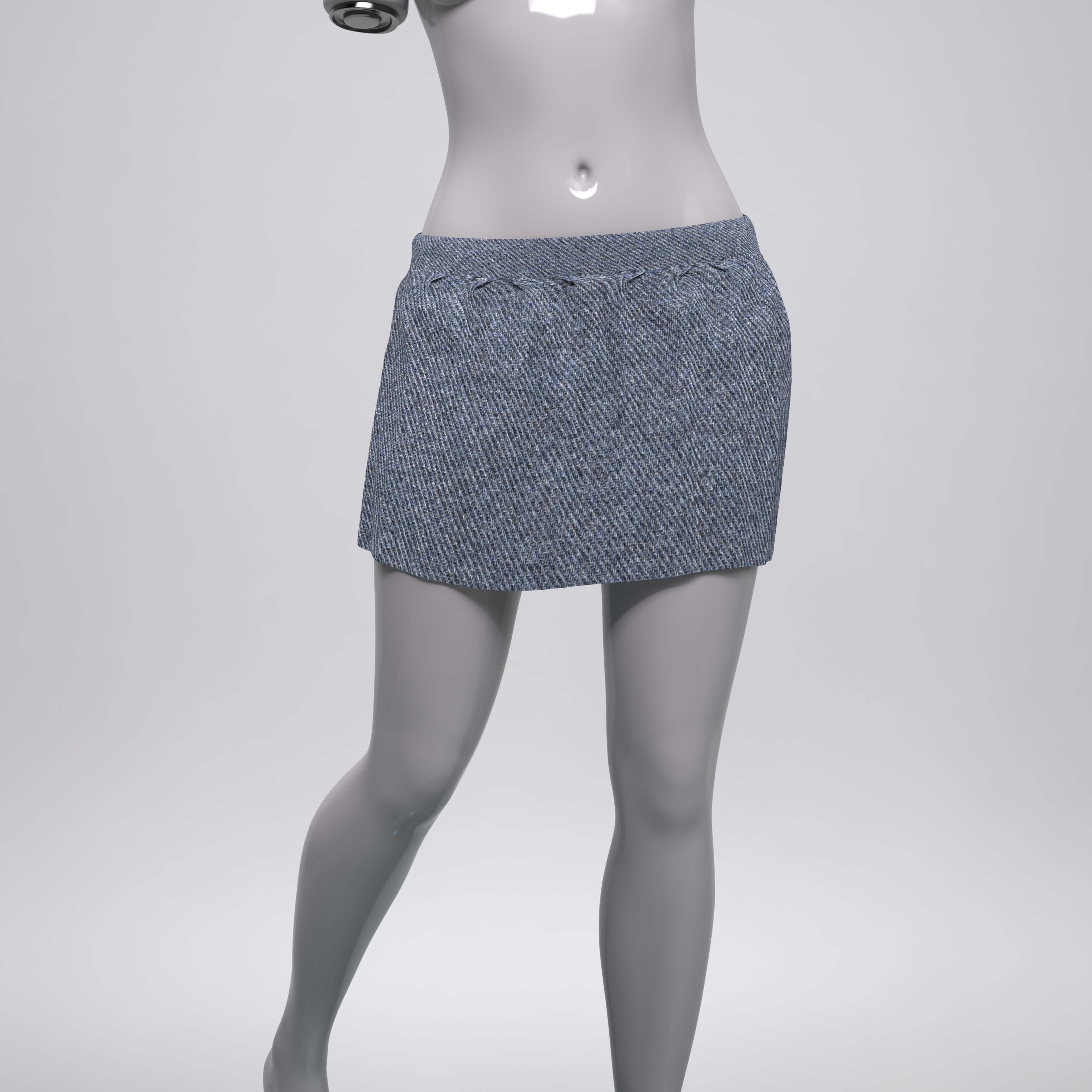 Skirt With Knife Pleats for Genesis 9 - Daz Content by KuraiKya