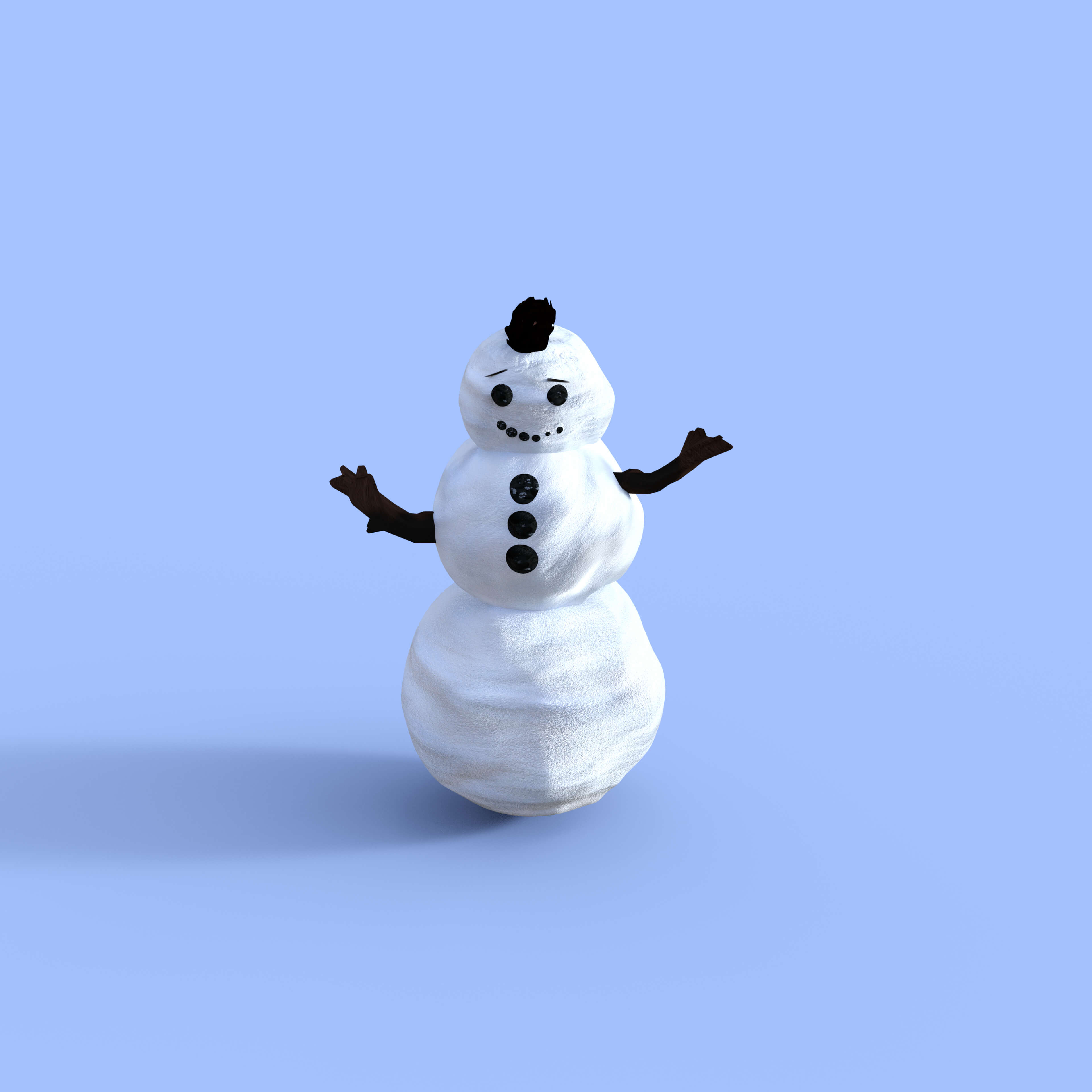 "Soap" Snowmann Prop - Daz Content by KuraiKya