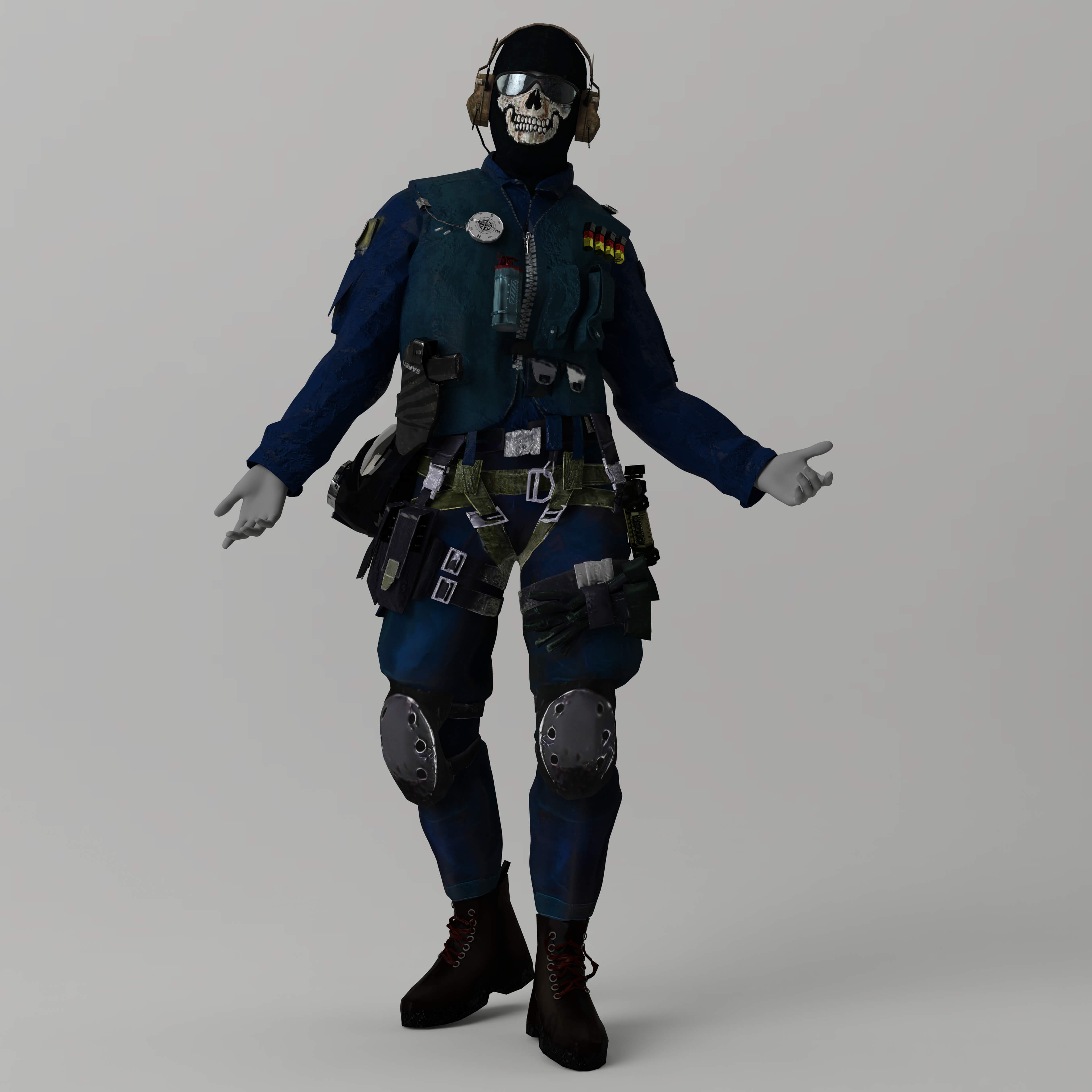 Task Force Outfit for Genesis 9 - Daz Content by KuraiKya