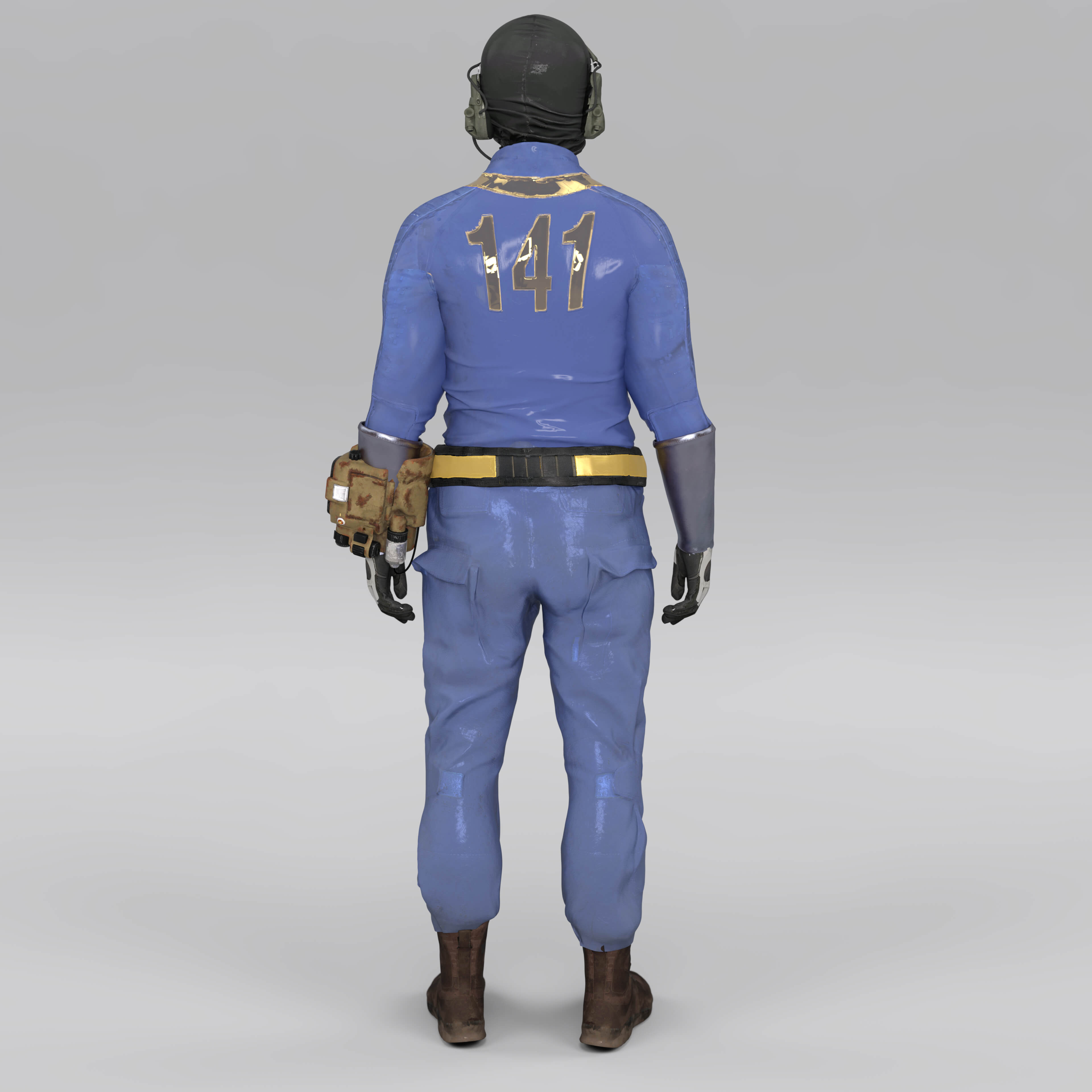 Vault Suit 141 for Genesis 9 - Daz Content by KuraiKya