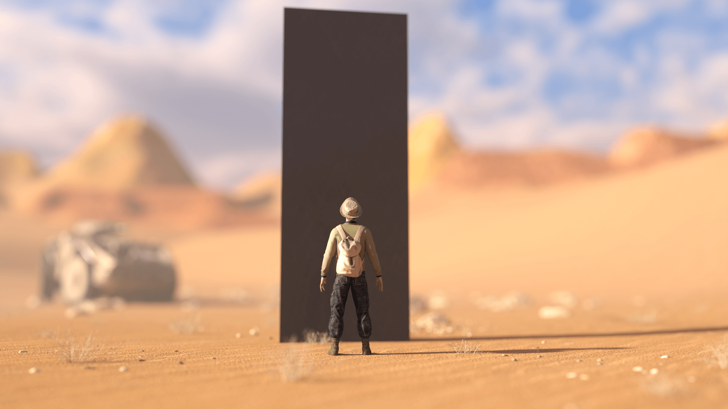 monolith 3D Render, Digital Art by l8eraljack