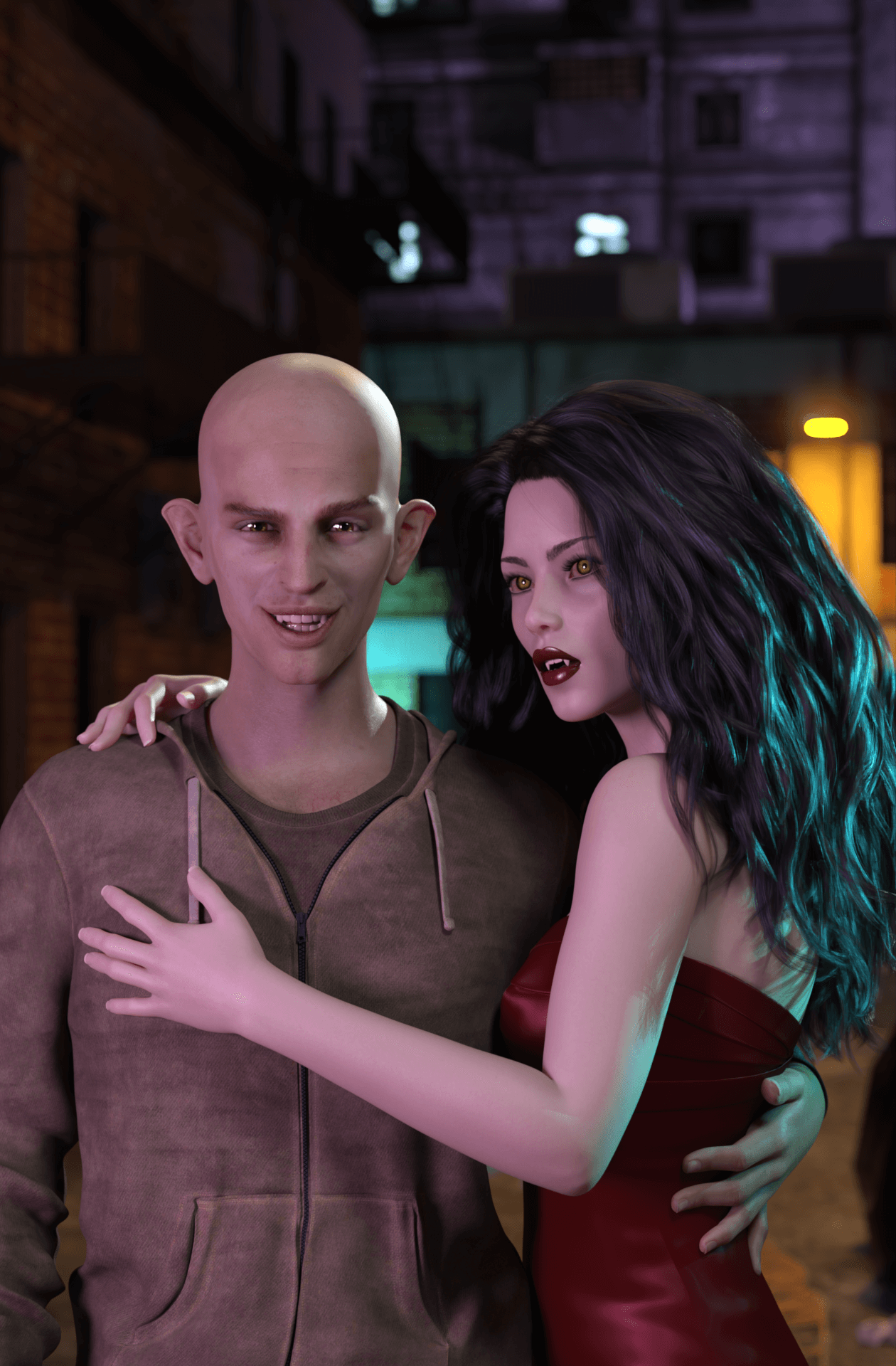 nosferatu in brooklyn 3D Render, Digital Art by l8eraljack