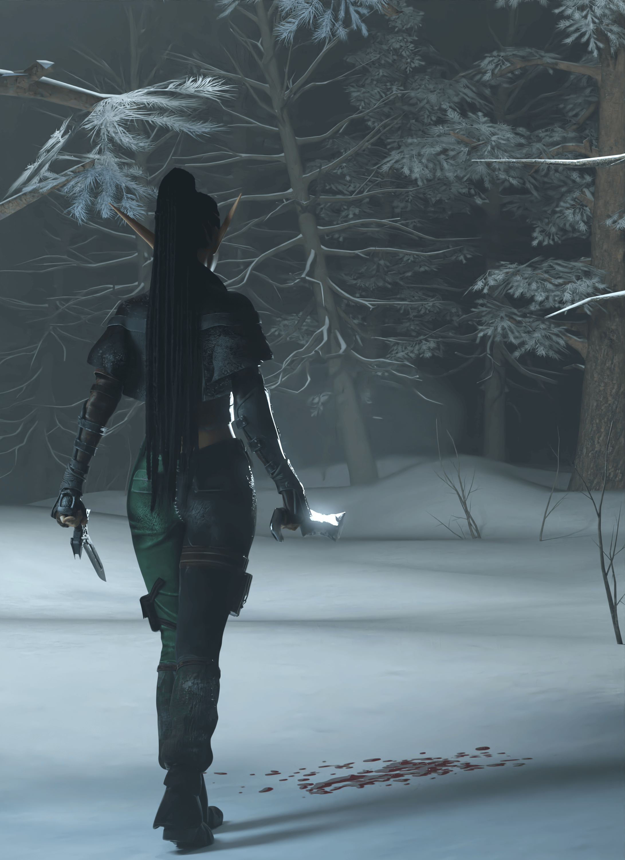 Nysta - 1 3D Render, Digital Art by l8eraljack