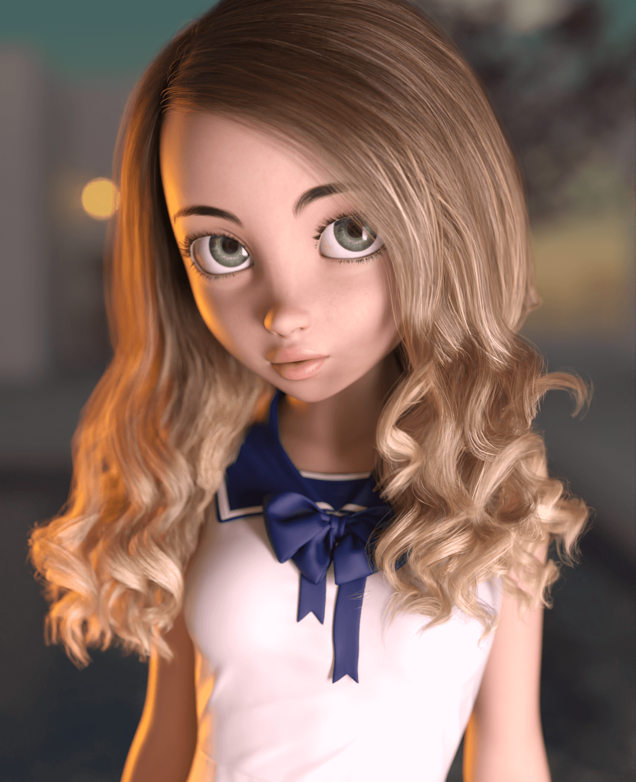 Toons Tina - Sailor 3D Render, Digital Art by l8eraljack