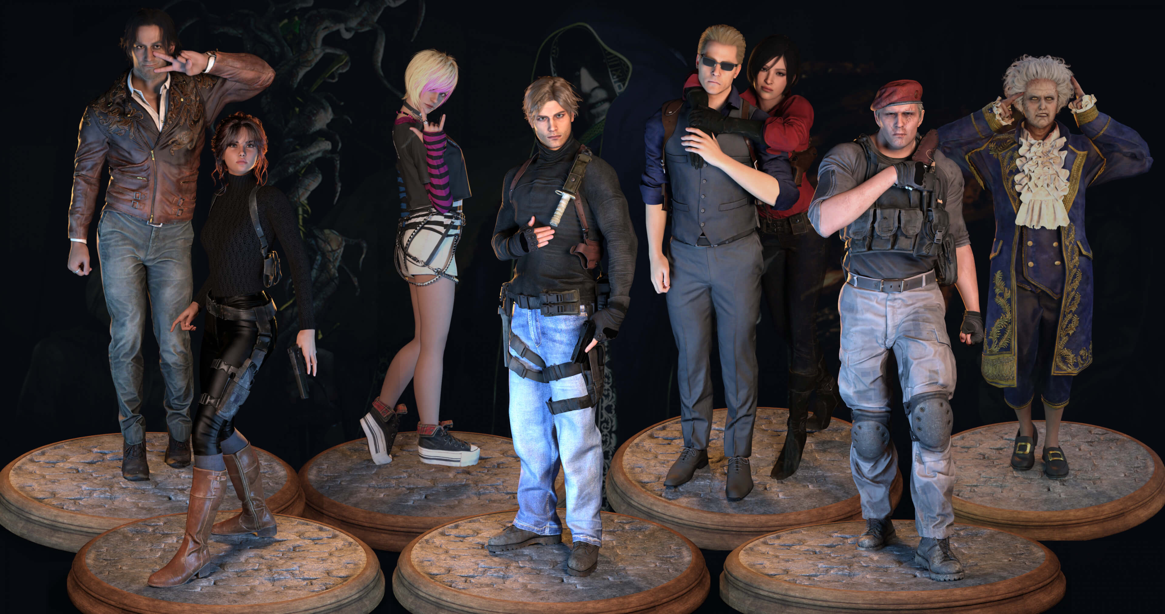 Resident Evil Renders 3D Render, Digital Art by ladyfrost