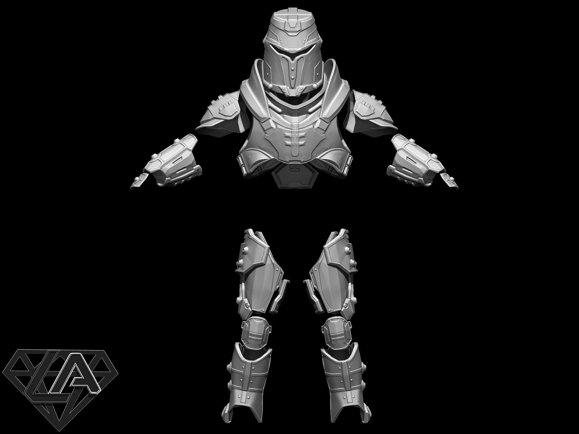Doom Eternal Sentinel Custom Armor Set - 3D Model by LAfactorystore