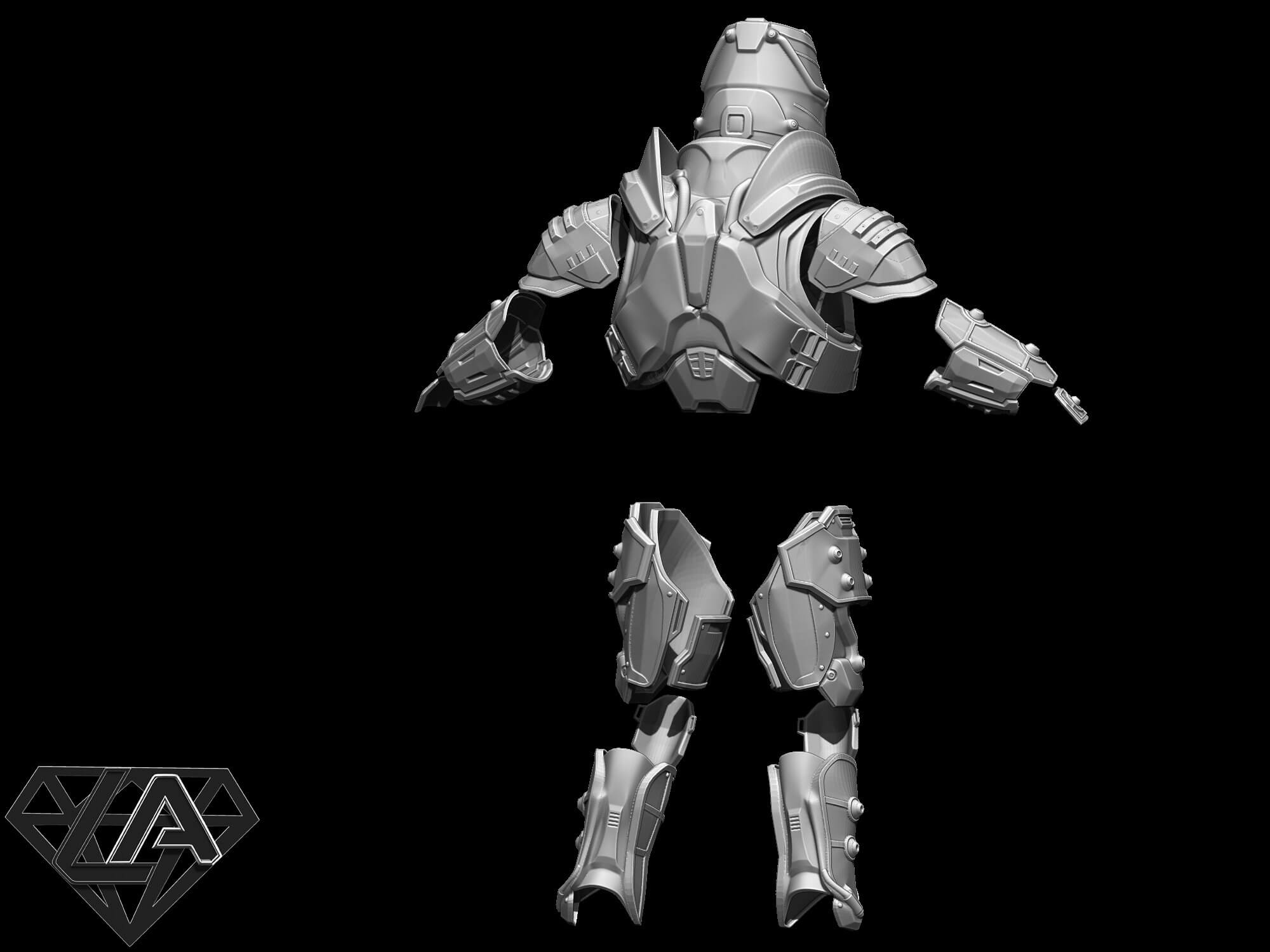 Doom Eternal Sentinel Custom Armor Set - 3D Model by LAfactorystore