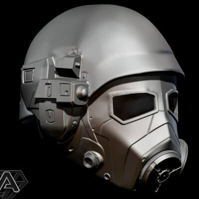 Fallout NCR Helmet - 3D Model by LAfactorystore