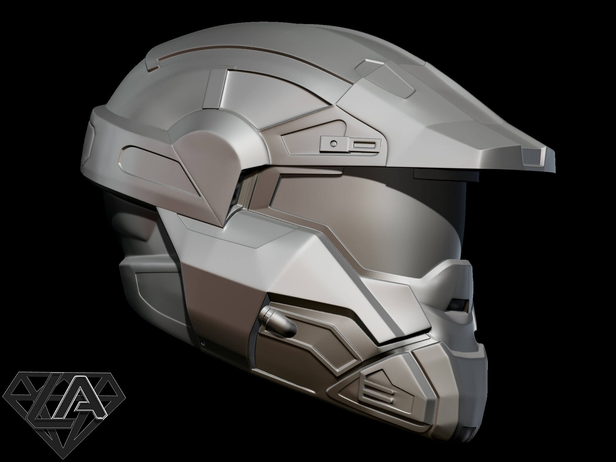 Halo Commando Helmet - 3D Model by LAfactorystore