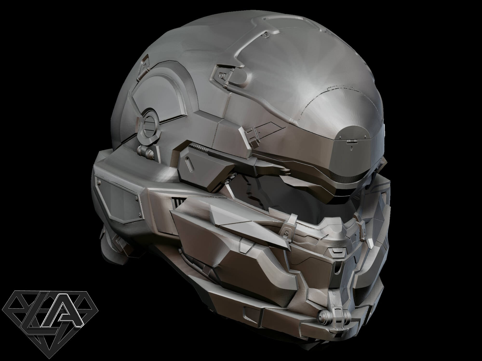 Halo Locus Helmet - 3D Model by LAfactorystore