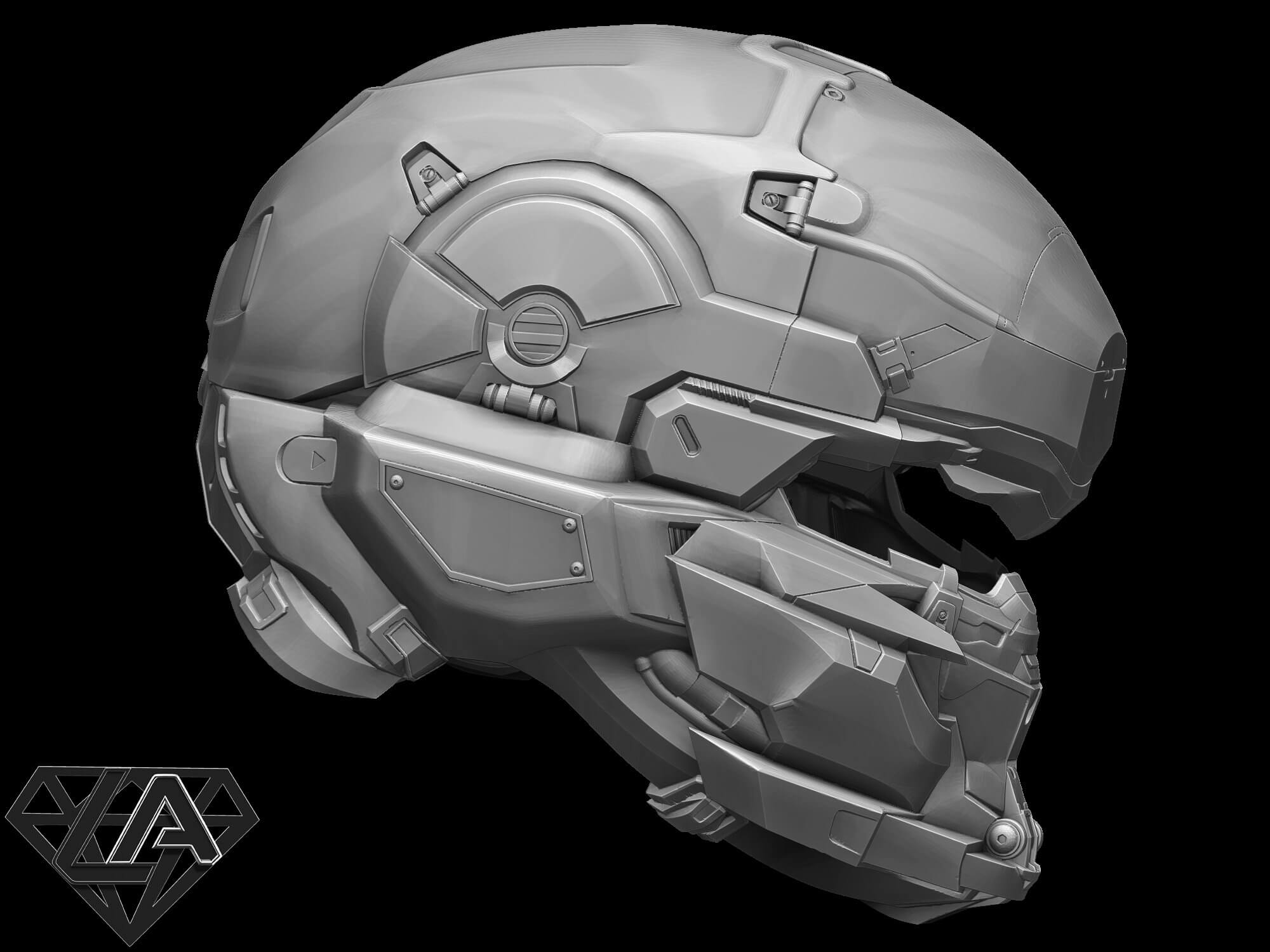 Halo Locus Helmet - 3D Model by LAfactorystore