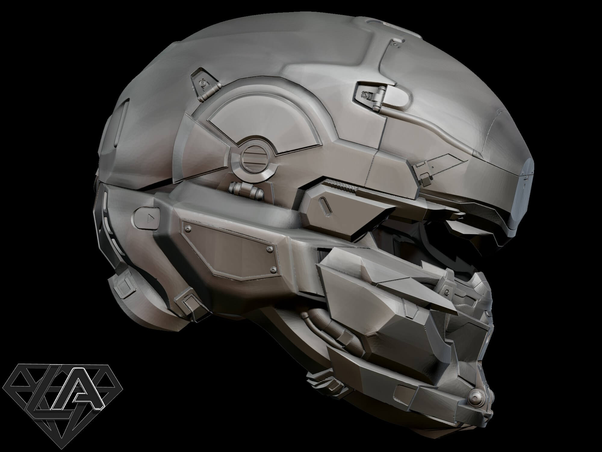 Halo Locus Helmet - 3D Model by LAfactorystore
