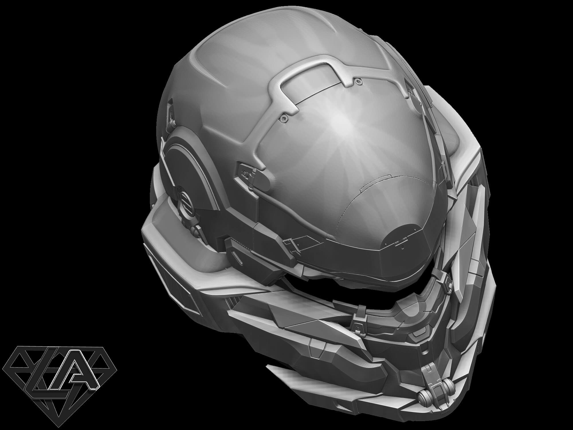 Halo Locus Helmet - 3D Model by LAfactorystore