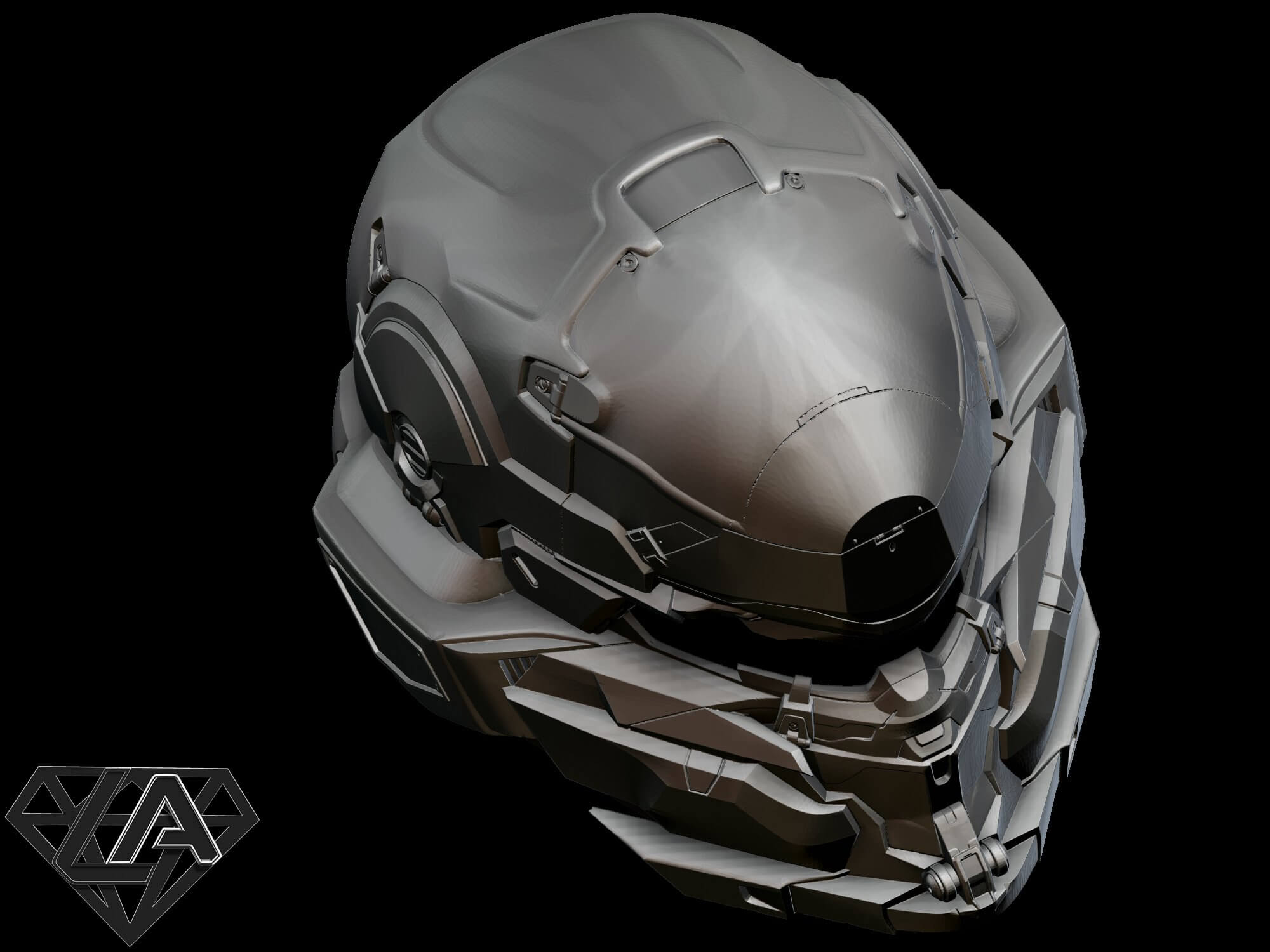 Halo Locus Helmet - 3D Model by LAfactorystore