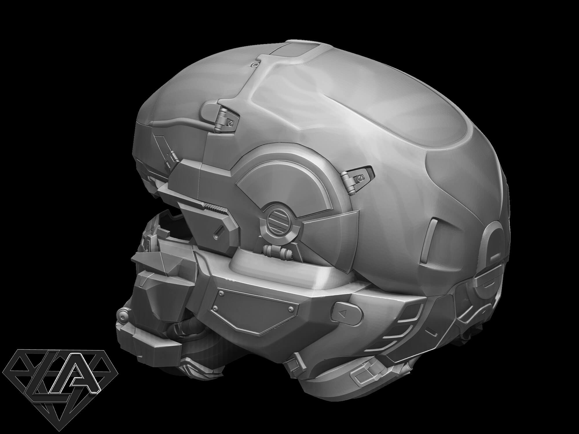 Halo Locus Helmet - 3D Model by LAfactorystore