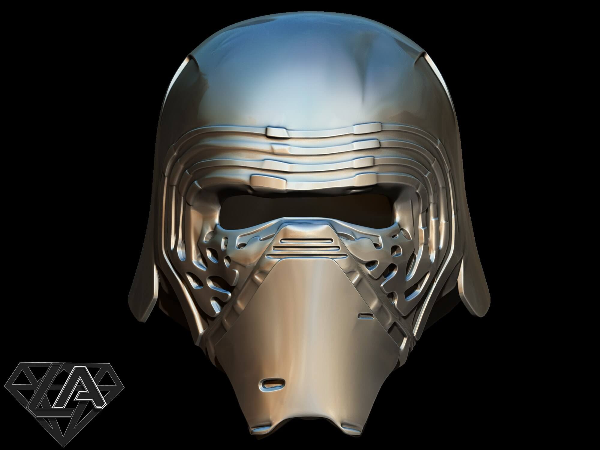 Kylo Ren Custom Helmet - 3D Model by LAfactorystore