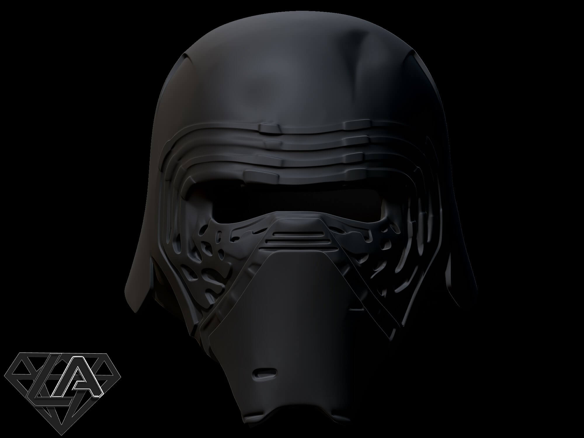 Kylo Ren Custom Helmet - 3D Model by LAfactorystore