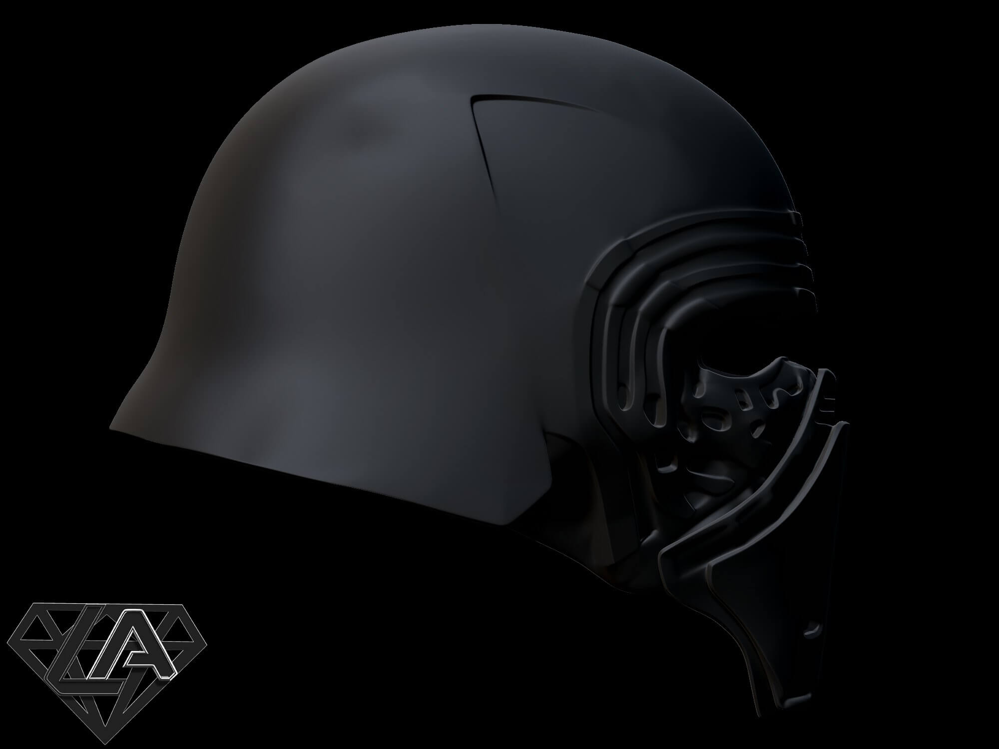 Kylo Ren Custom Helmet - 3D Model by LAfactorystore