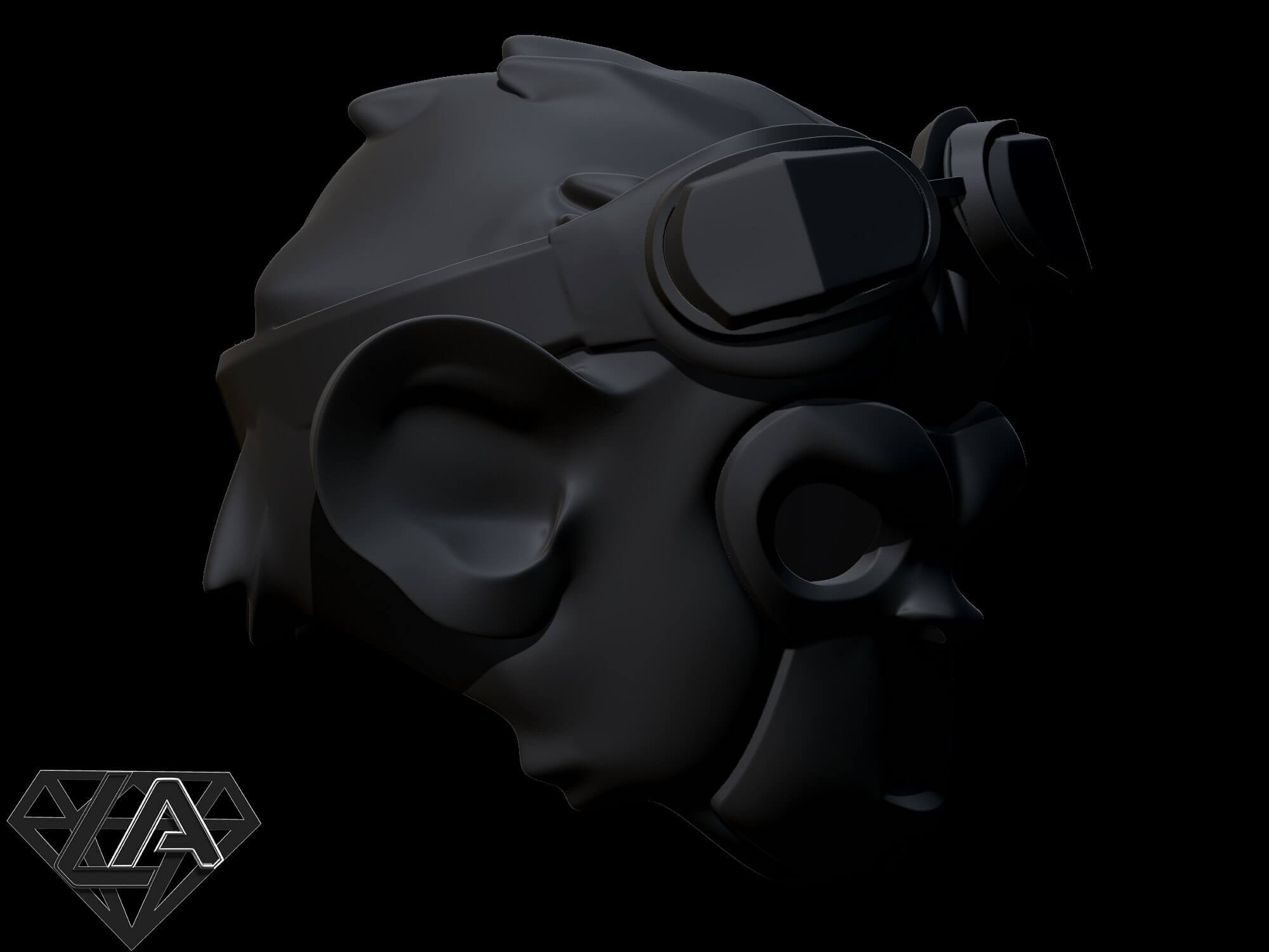Monkey Pogo Custom Helmet - 3D Model by LAfactorystore