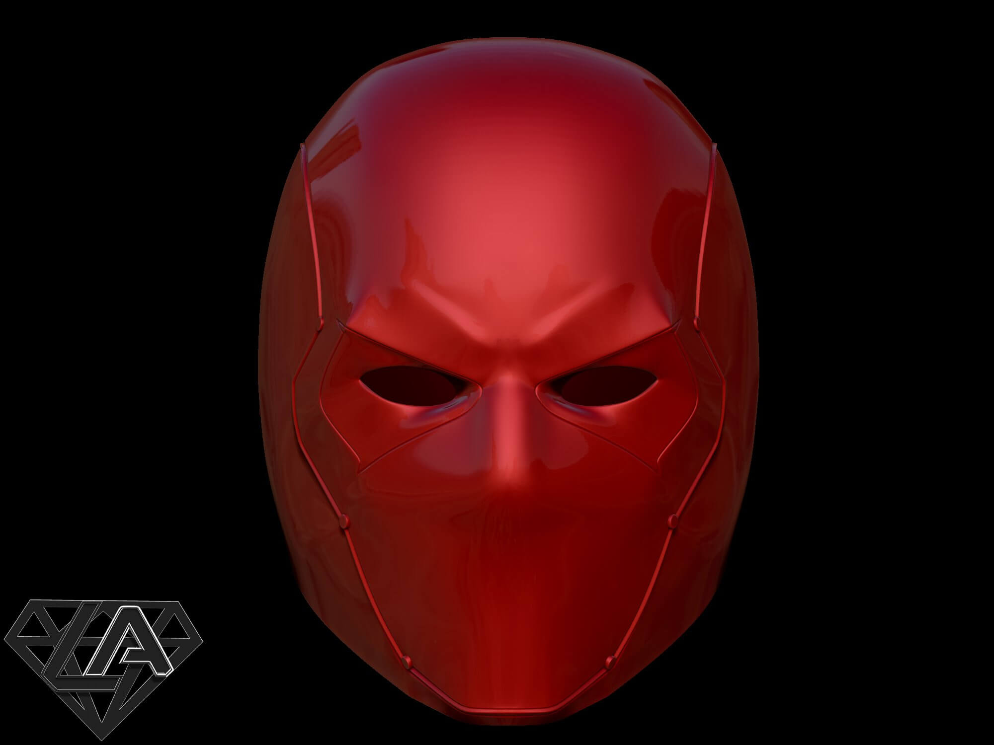 Red Hood Helmet - 3D Model by LAfactorystore