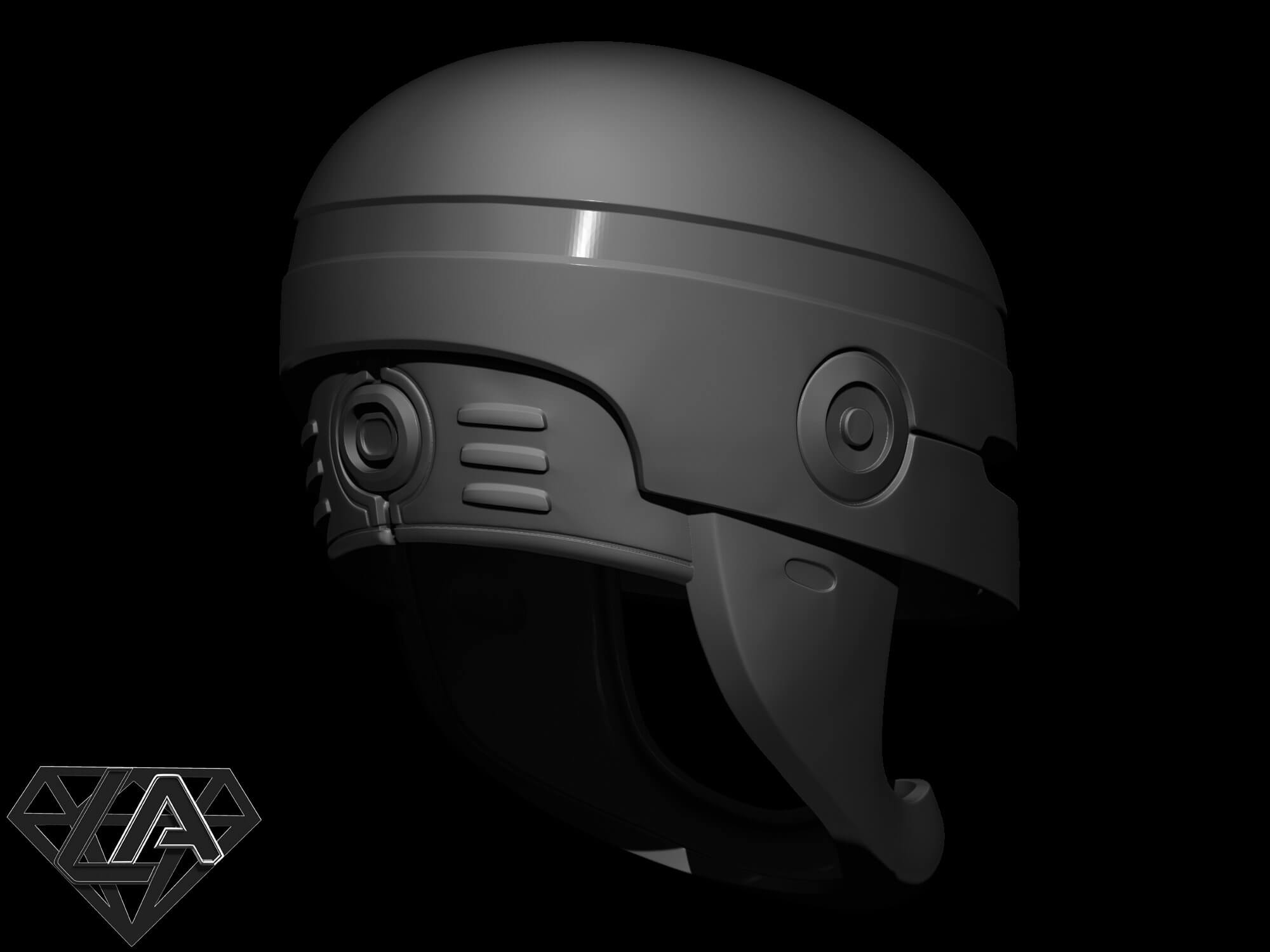 RoboCop Helmet - 3D Model by LAfactorystore