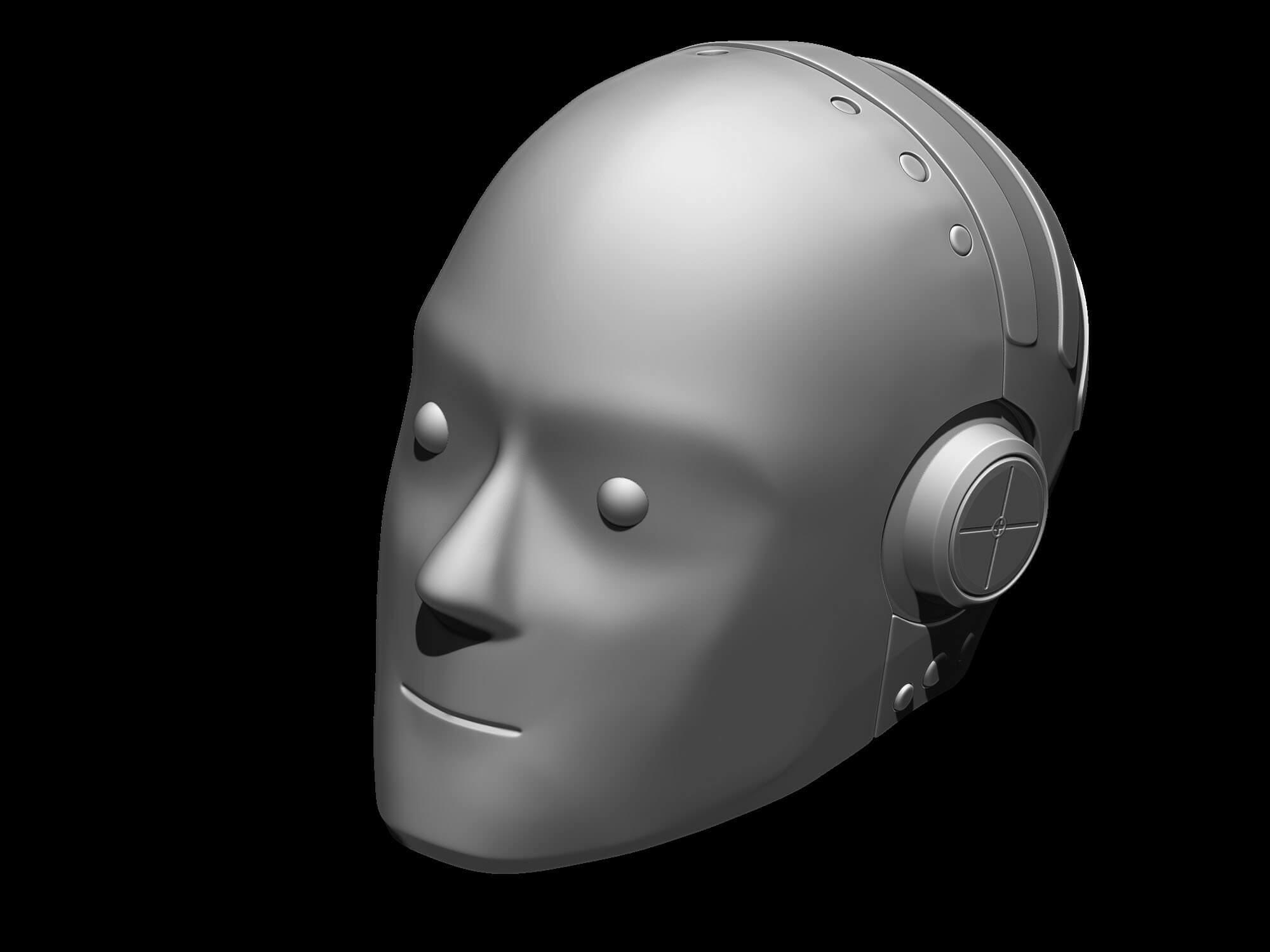 Robot Crash Dummy Helmet 2 - 3D Print Model by LAfactorystore