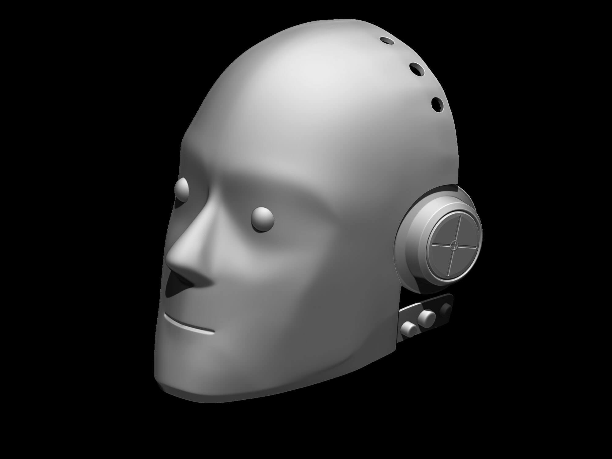 Robot Crash Dummy Helmet 2 - 3D Print Model by LAfactorystore