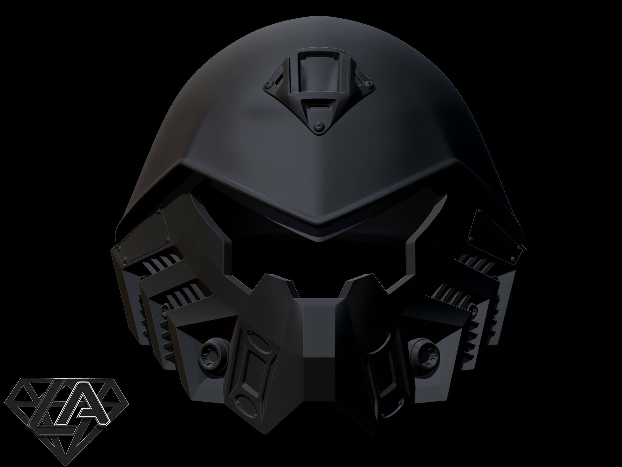 Sci-Fi Tactic Roach Custom Helmet 3D Model by LAfactorystore