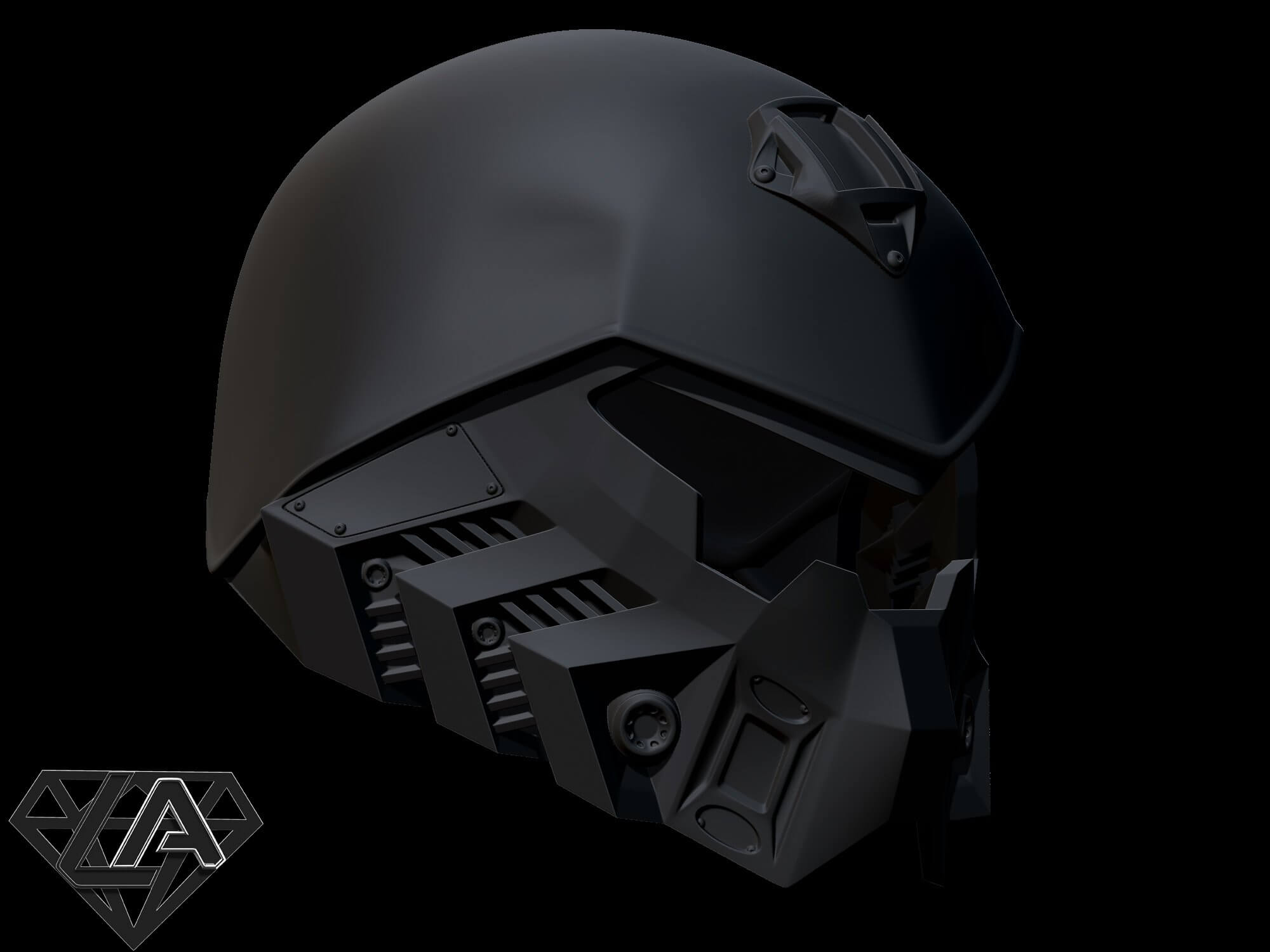 Sci-Fi Tactic Roach Custom Helmet 3D Model by LAfactorystore