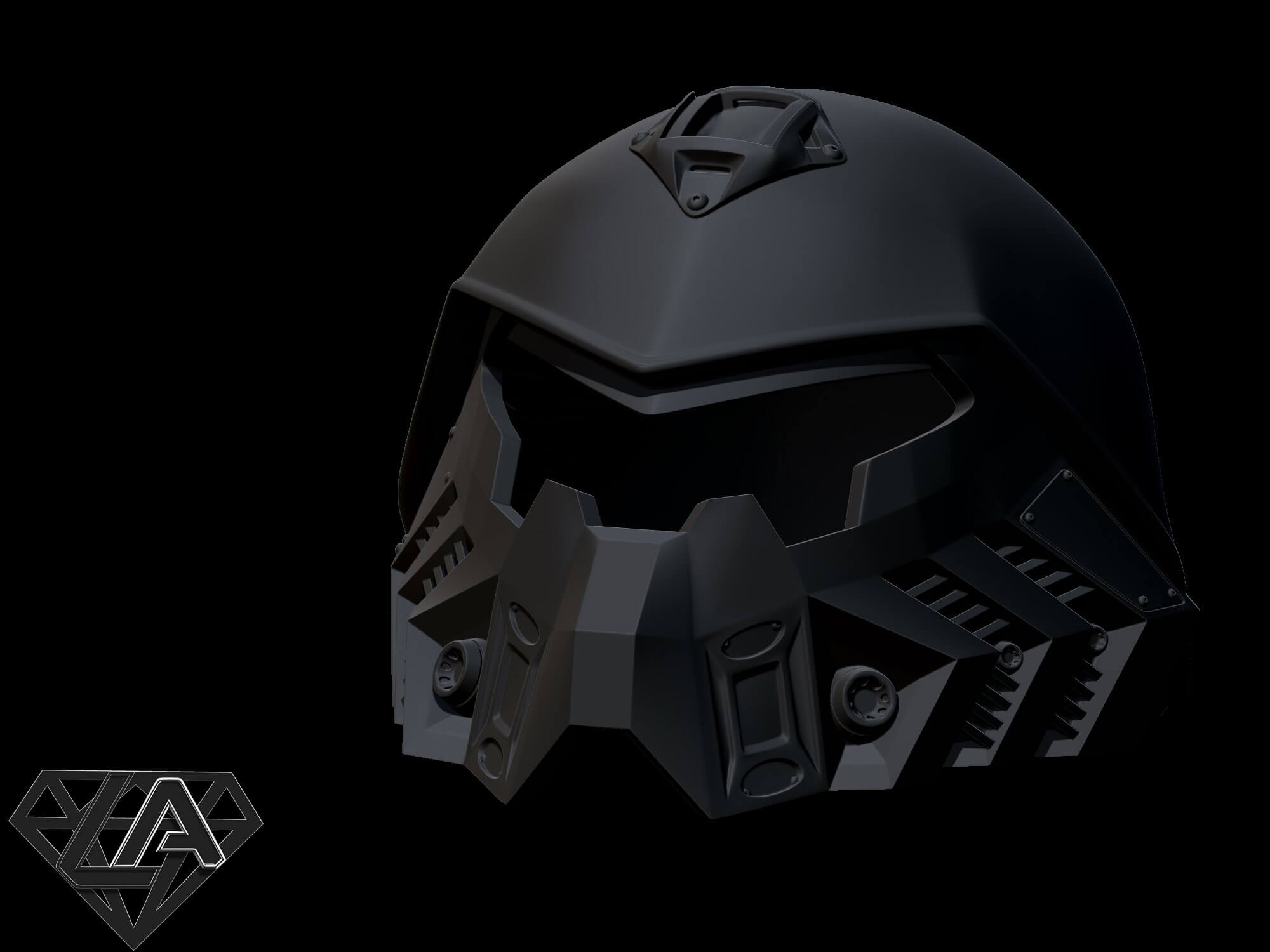 Sci-Fi Tactic Roach Custom Helmet 3D Model by LAfactorystore