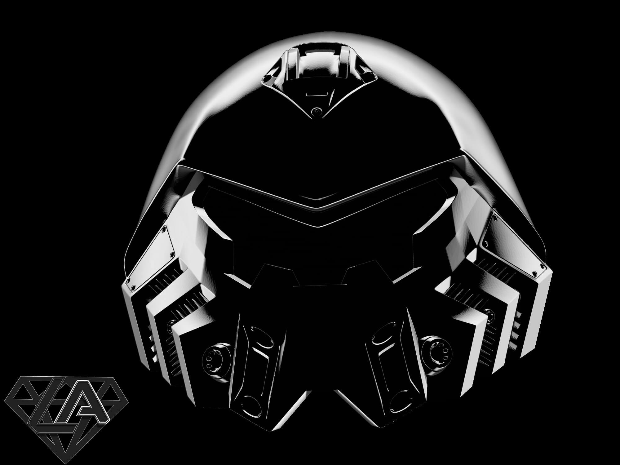 Sci-Fi Tactic Roach Custom Helmet 3D Model by LAfactorystore