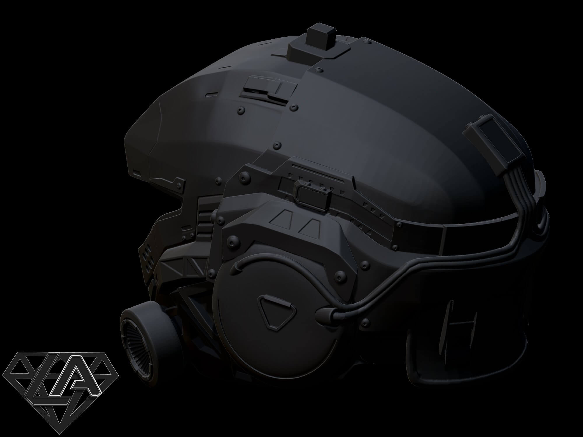 TitanFall 2 Sci Fi Helmet - 3D Model by LAfactorystore