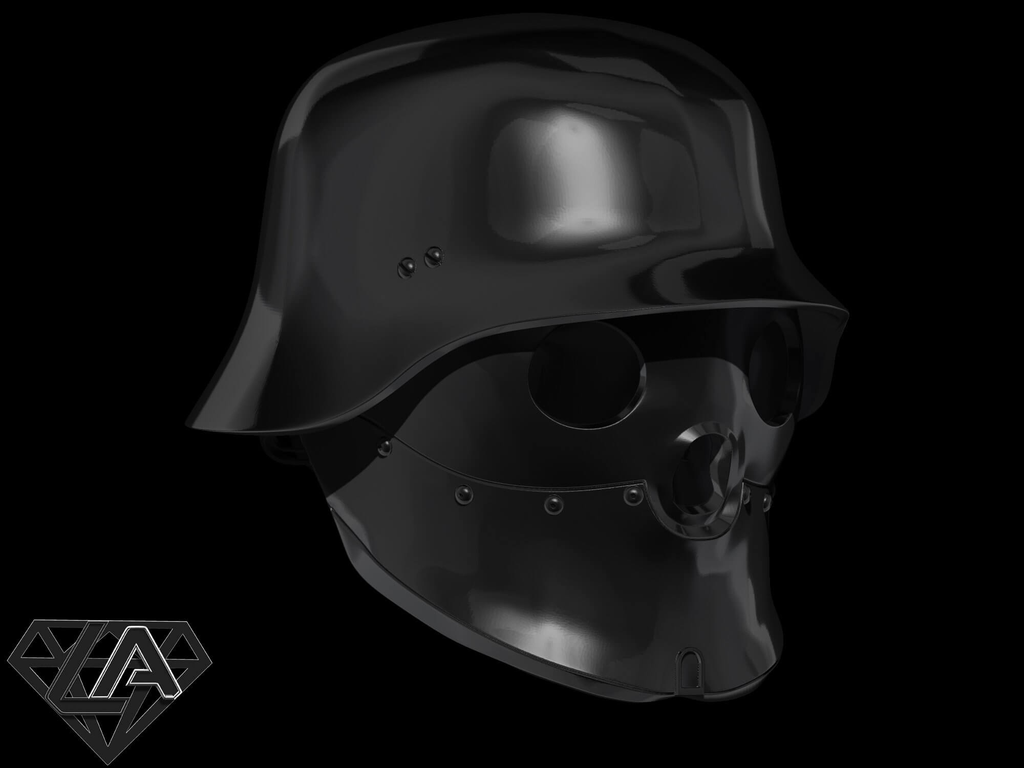 Wolfenstein Blackguard Helmet - 3D Print Model by LAfactorystore