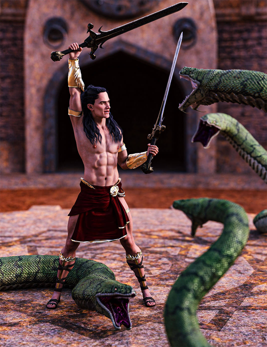 Hungry Pets 3D Render, Digital Art by lagingpayat