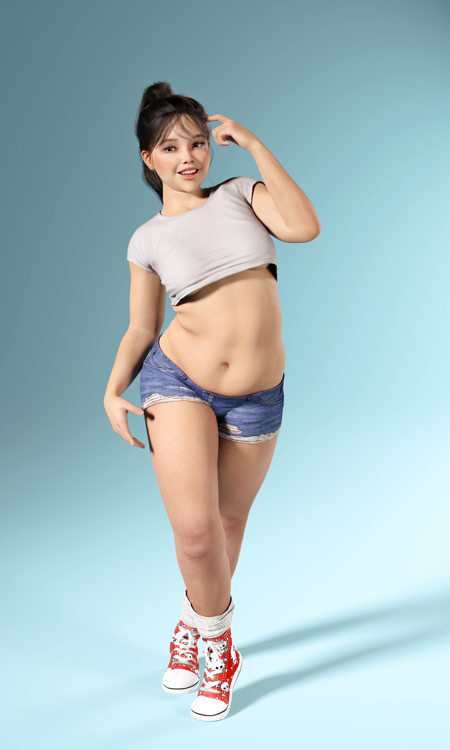 Chubby Joy 3D Render, Digital Art by LambdaX