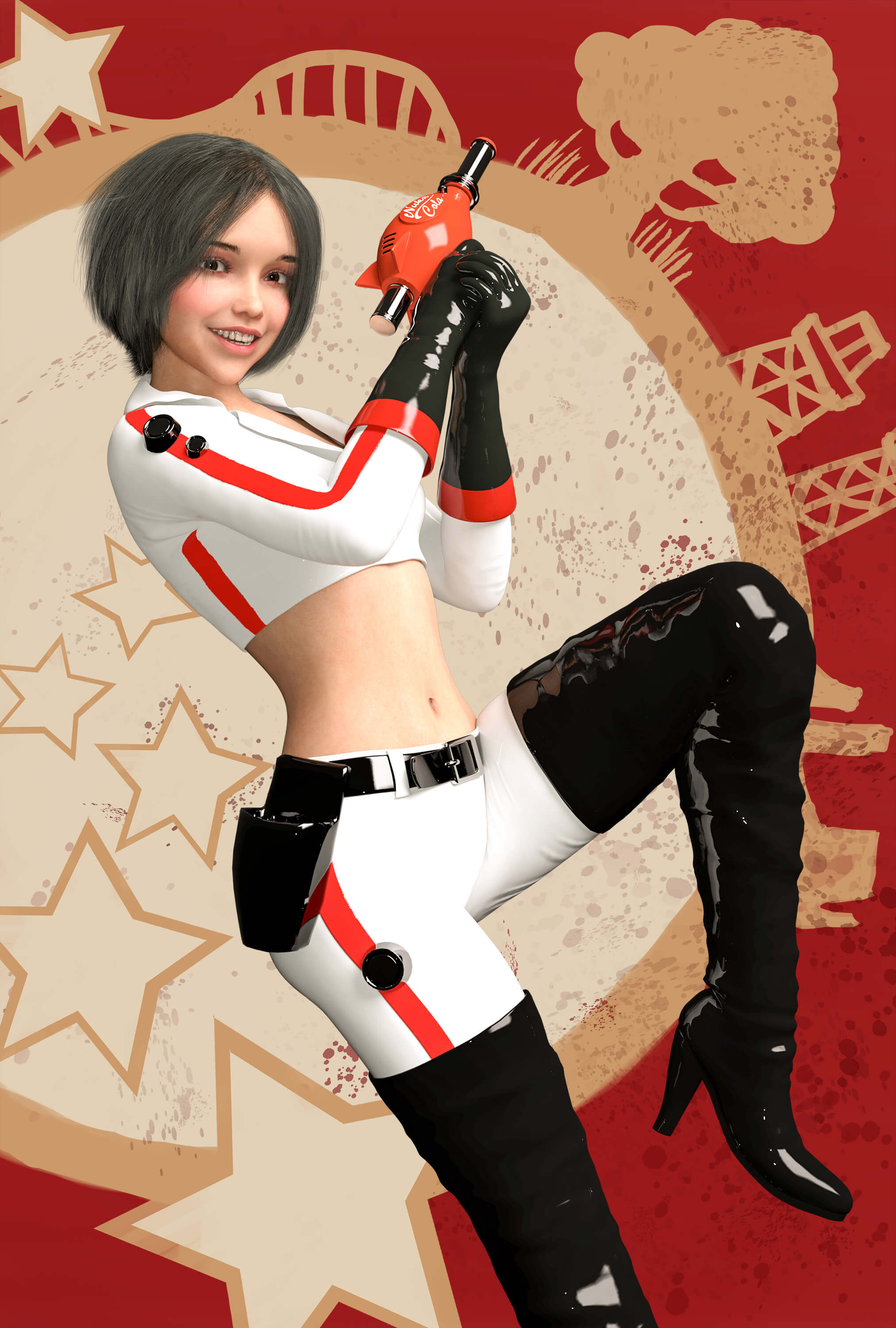 Nuka Cola Gun - Free Daz Content by LambdaX