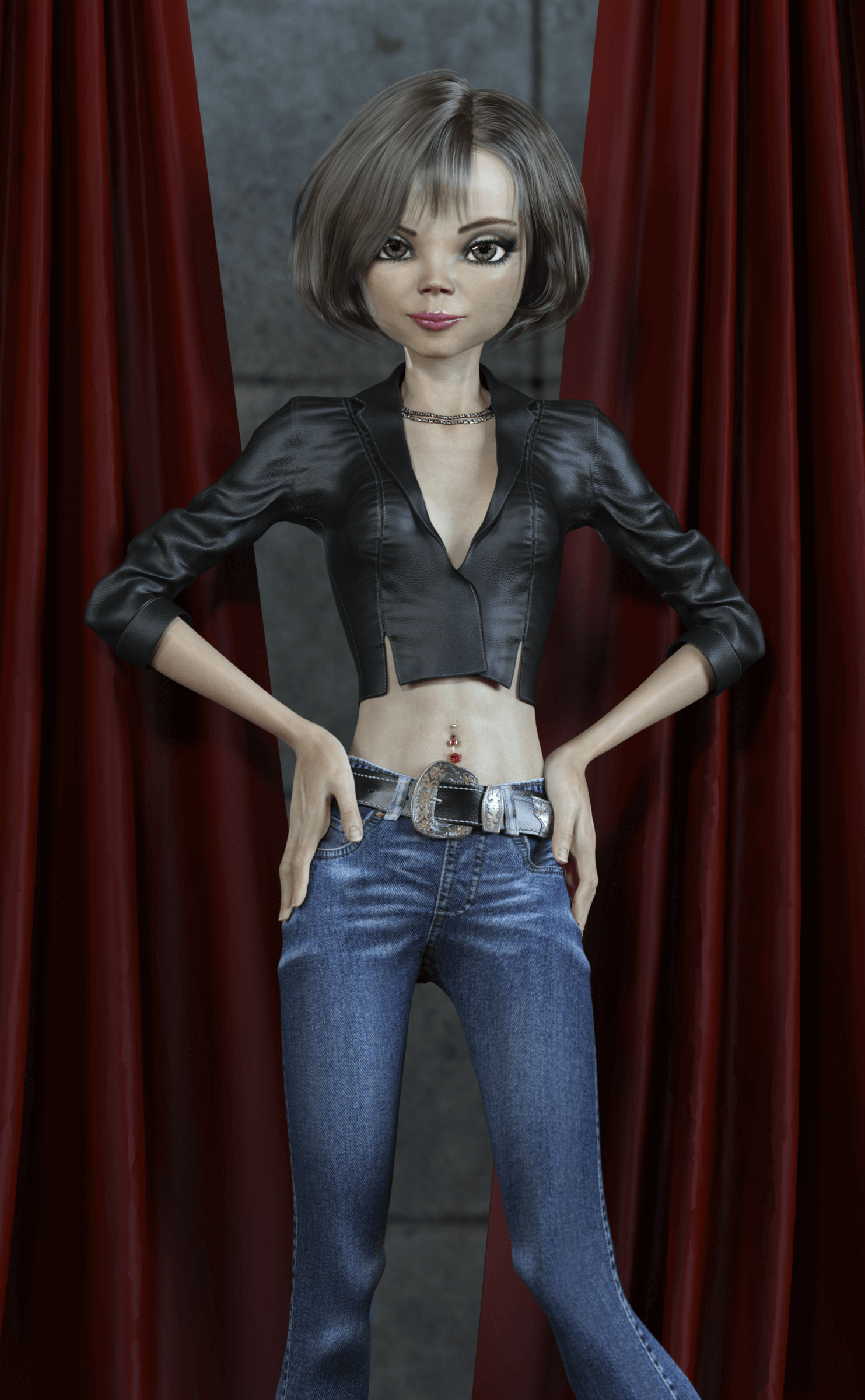 Posing 3D Render, Digital Art by Lamst