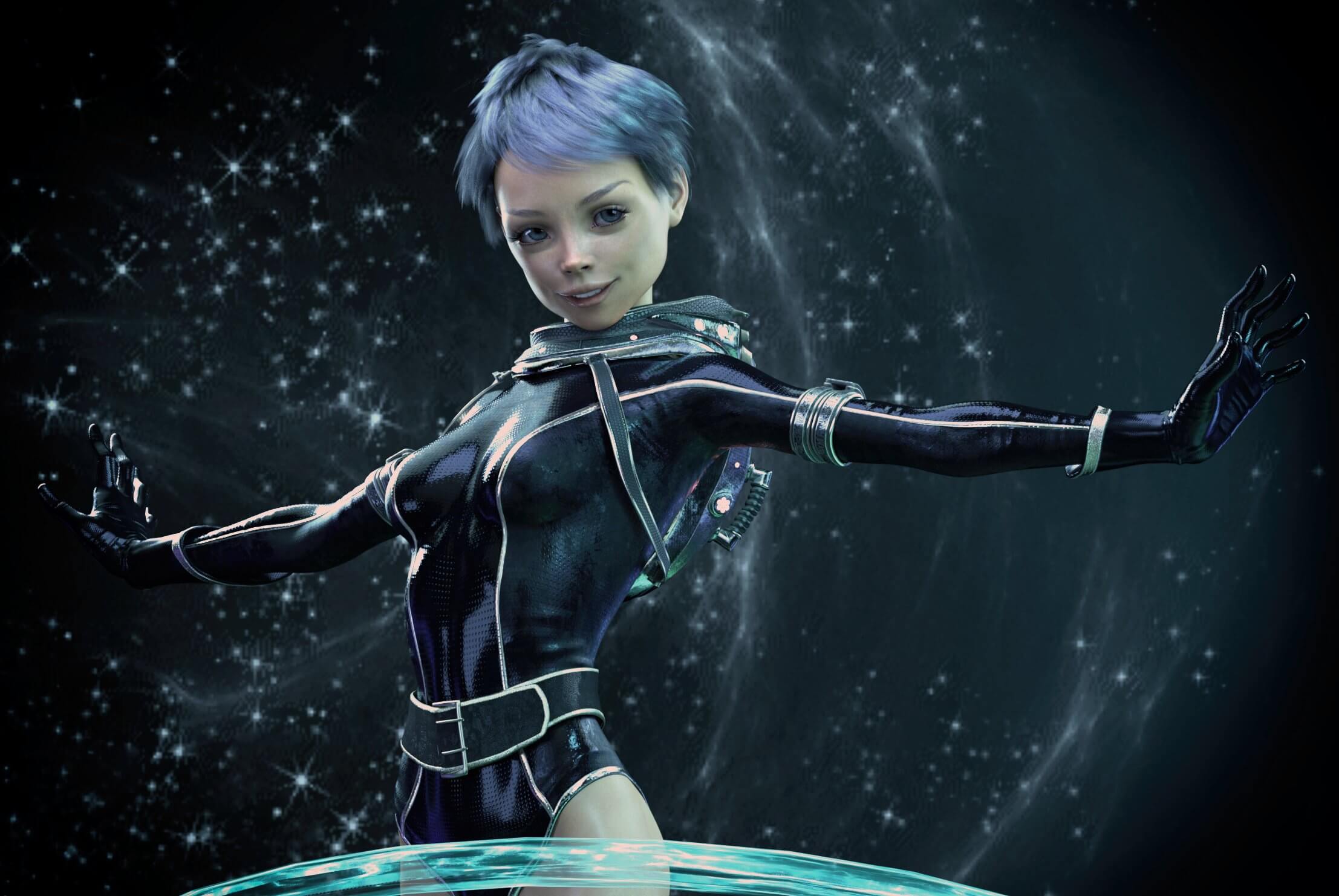 Space 3D Render, Digital Art by Lamst