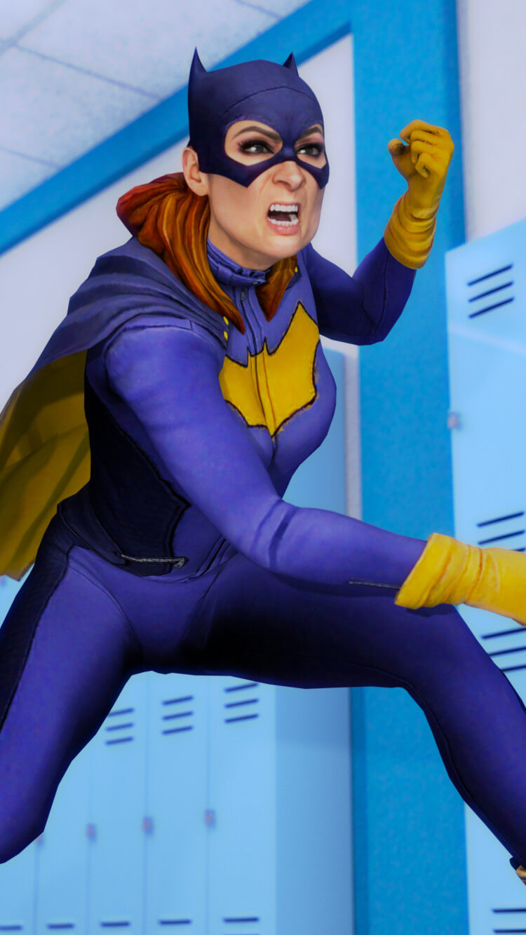 Becky Lynch Batgirl 3D Desktop HD Wallpaper
