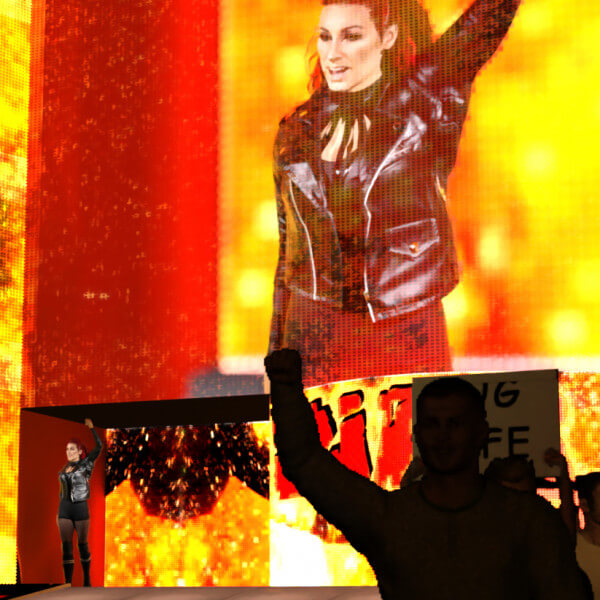 Becky Lynch vs Sasha Banks 3D Render | RenderHub Gallery