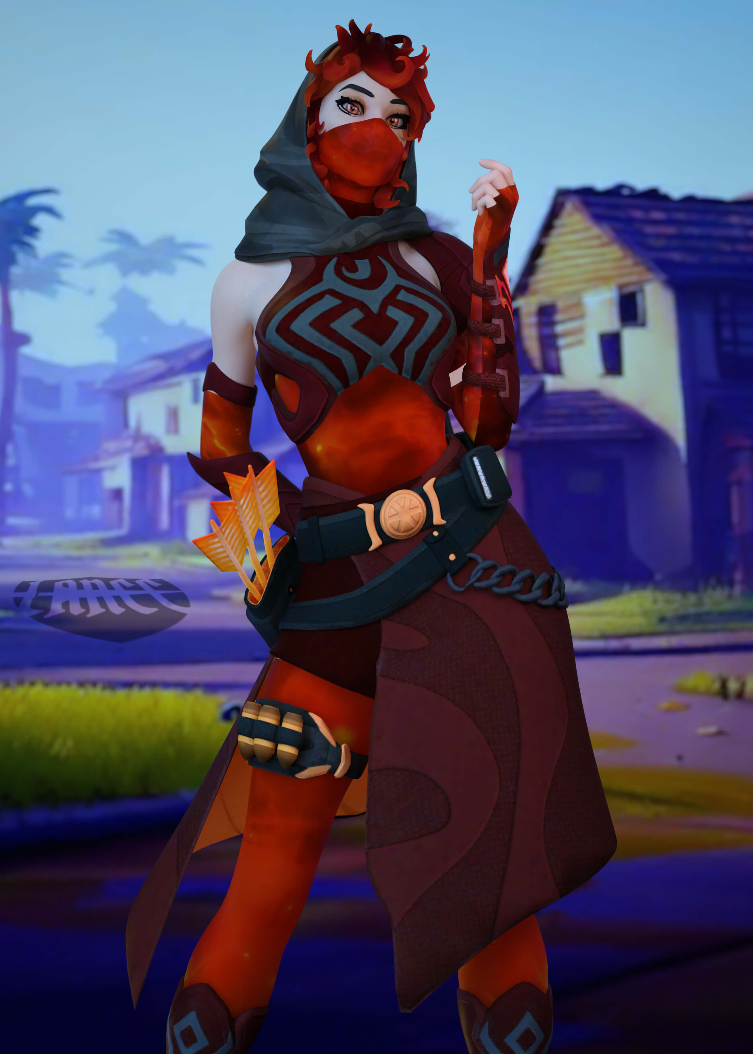 Fortnite Artemis 3D Render, Digital Art by LanceColbert