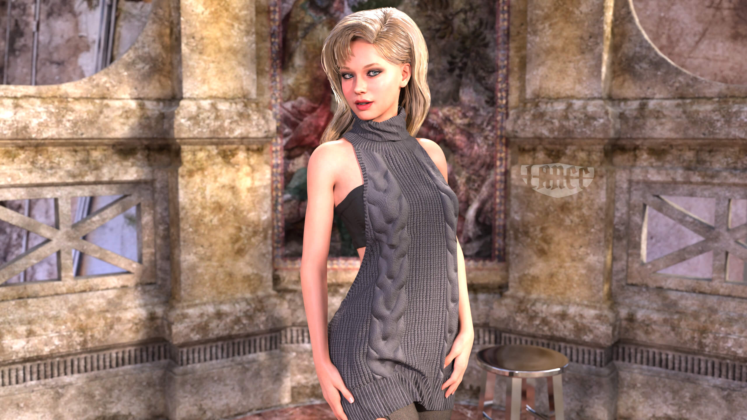 Julia's Debut 3D Render, Digital Art by LanceColbert